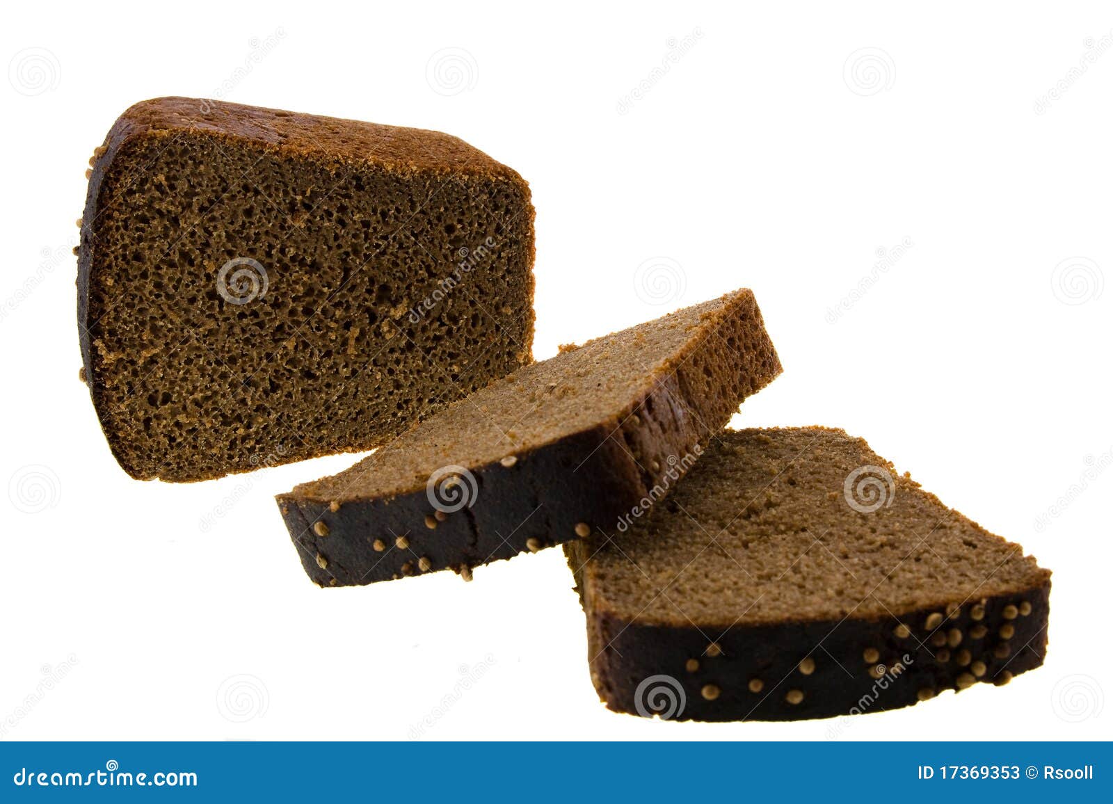 Cut bread stock image. Image of black, messy, meal, seed - 17369353