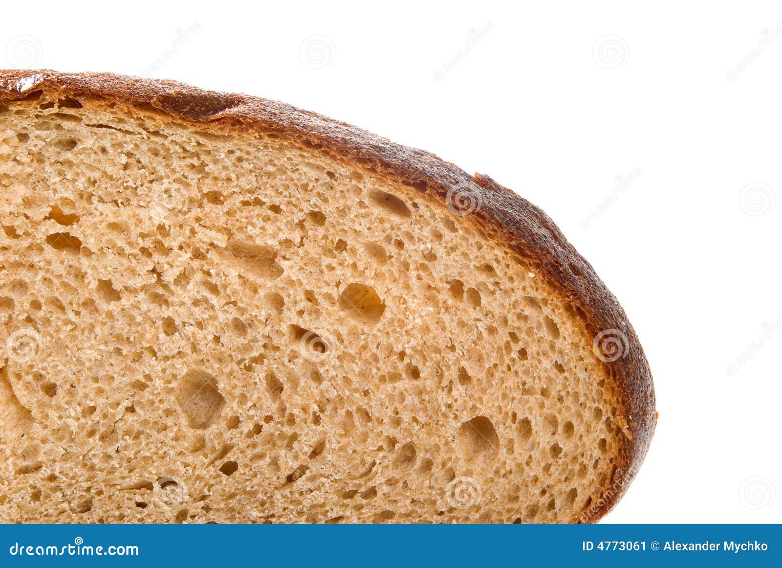 Cut Bread stock image. Image of isolated, crust, close - 4773061