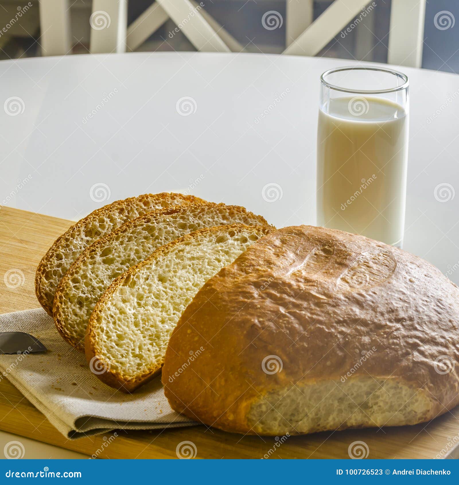 Cut bread stock image. Image of baking, food, bakery - 100726523