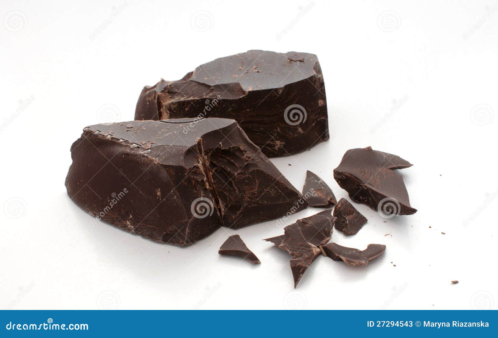 Cut and Broken Pieces of Dark Chocolate Stock Image - Image of cooking ...