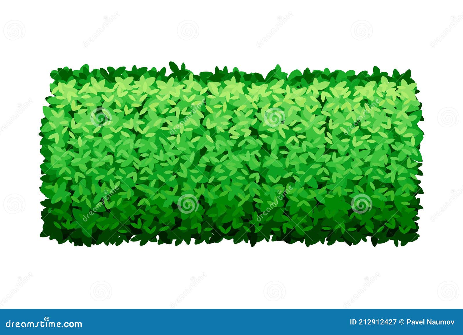 Dense Foliage. Vector Illustration. Lush Dense Green Background, Vector ...