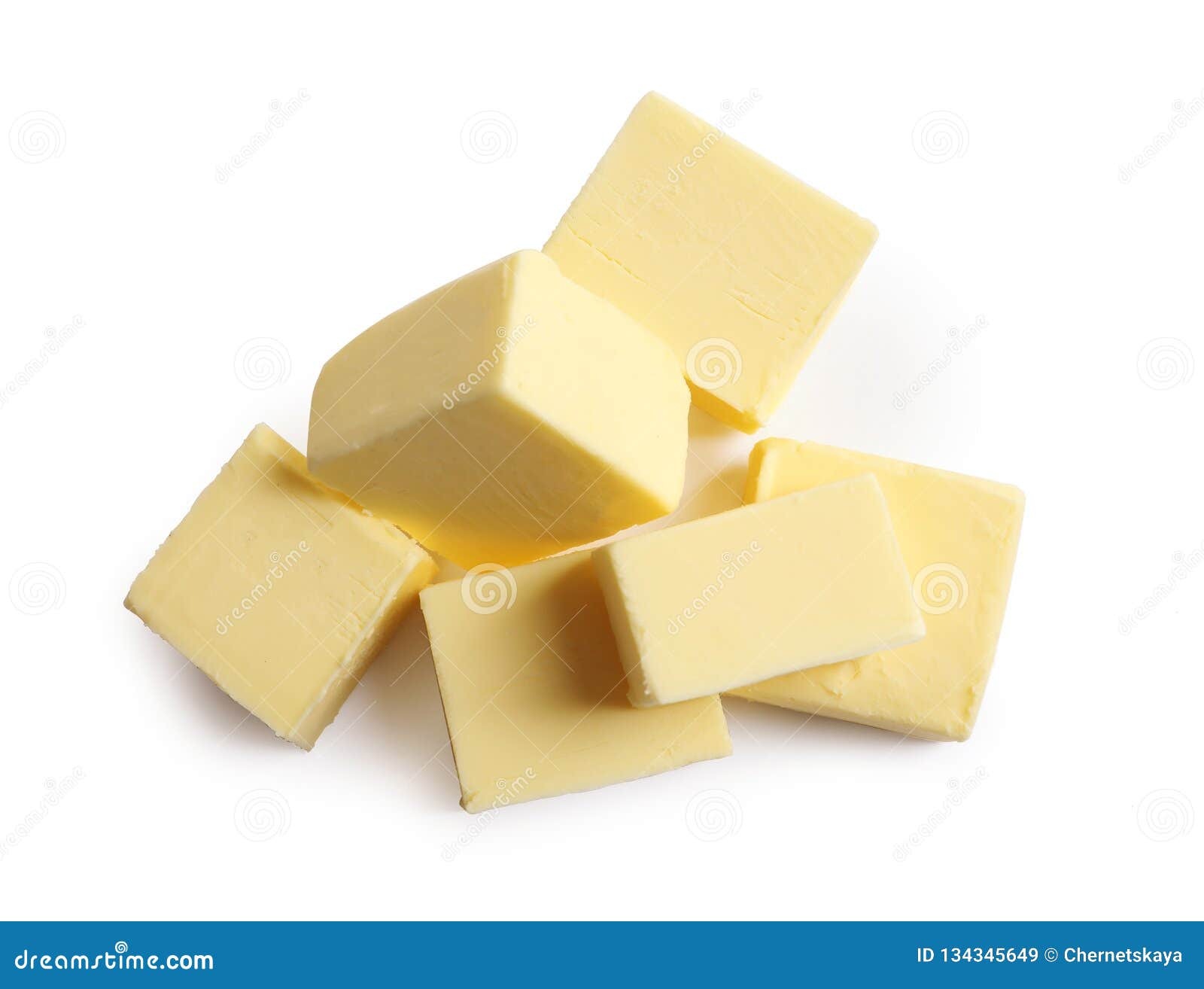 Cut Butter on White Background Stock Image - Image of delicious, creamy ...