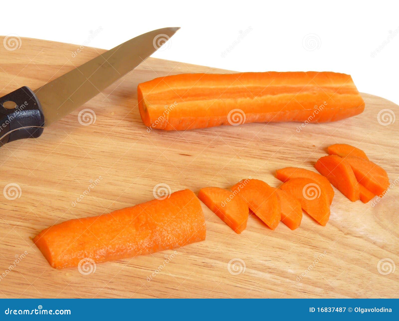 Cut carrots. Isolated stock image. Image of diet, cooking - 16837487