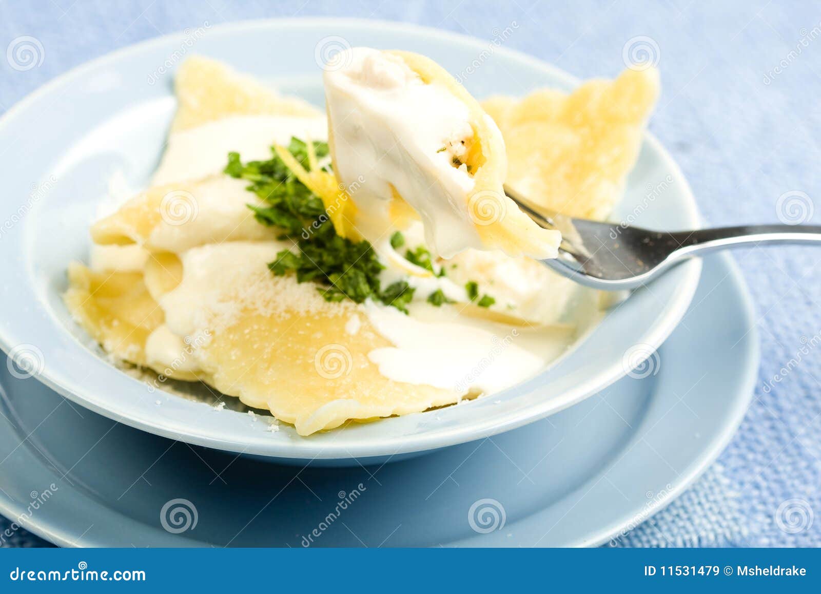 Cut Chicken Ravioli stock image. Image of zest, meal - 11531479