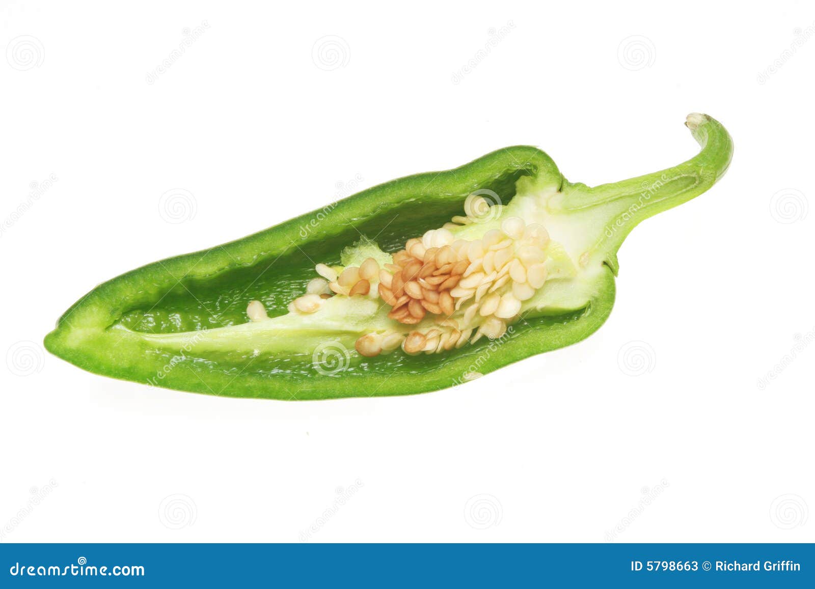 Cut chilli stock image. Image of white, seed, pepper, isolated - 5798663