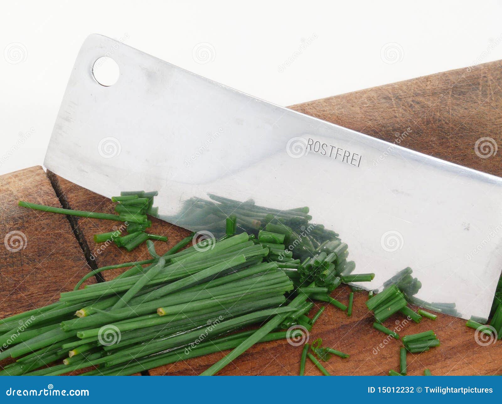 Cut chives stock photo. Image of onion, herbs, healthy - 15012232
