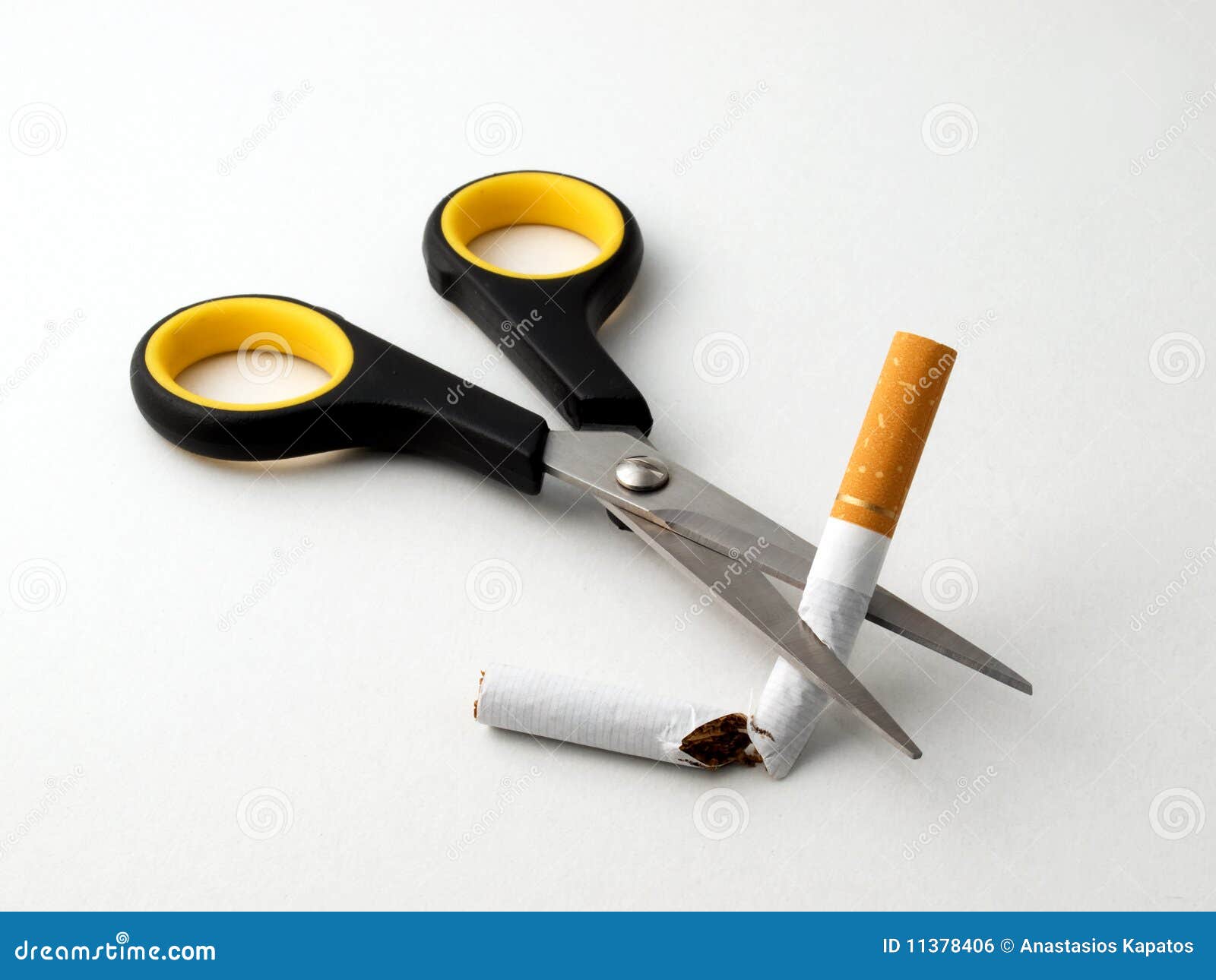 Cut the cigarette stock photo. Image of death, life, white - 11378406