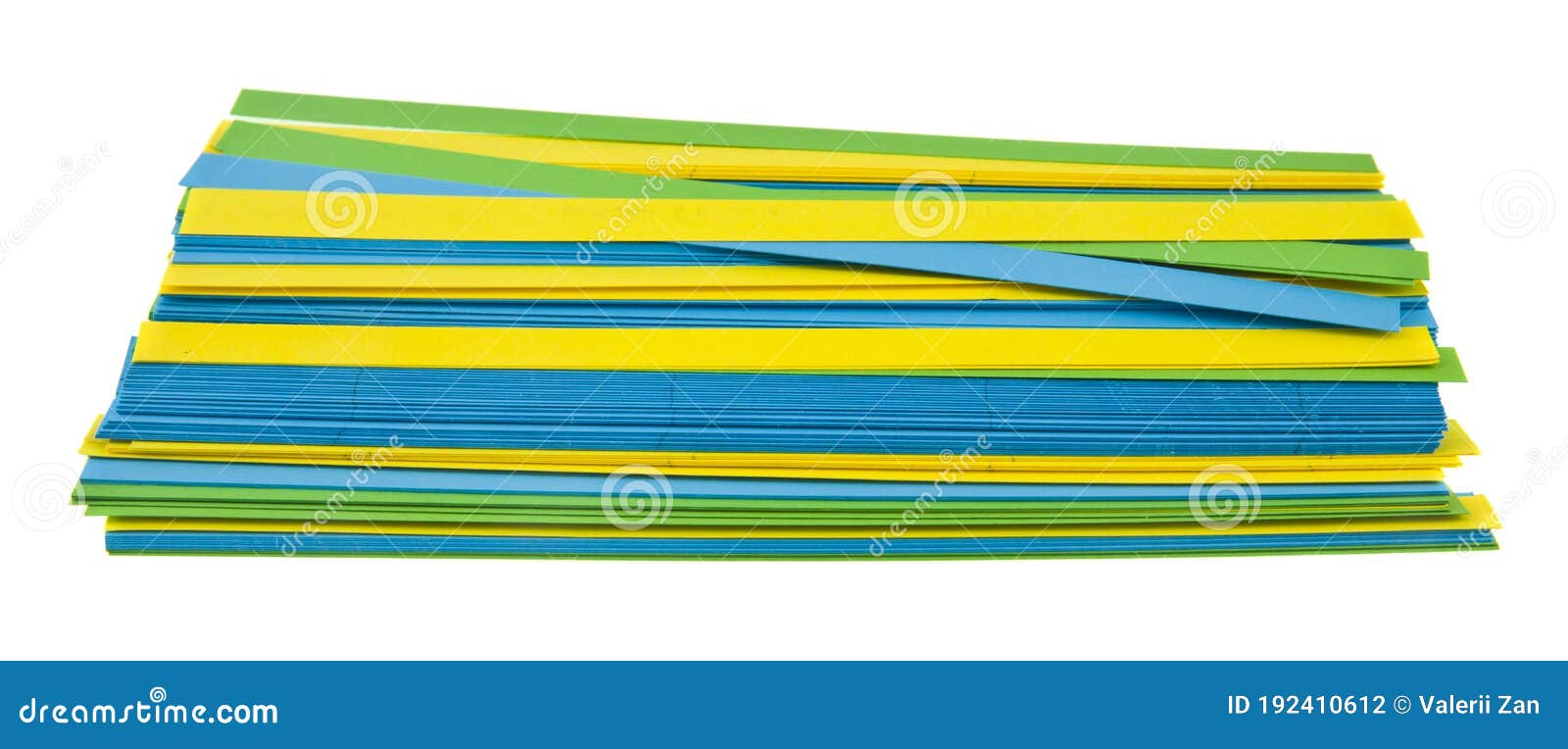 Cut Colored Paper Isolated on White Background Stock Photo - Image of ...