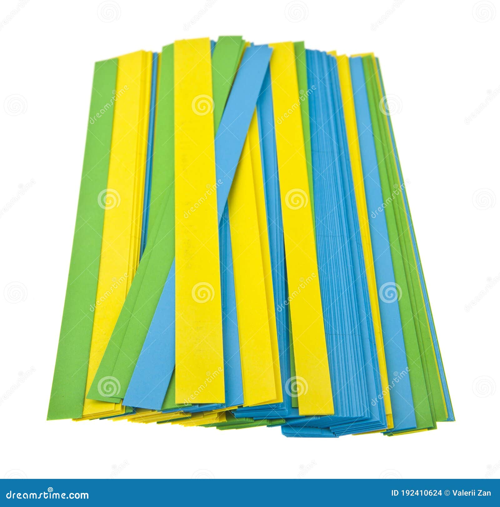 Cut Colored Paper Isolated on White Background Stock Photo - Image of ...