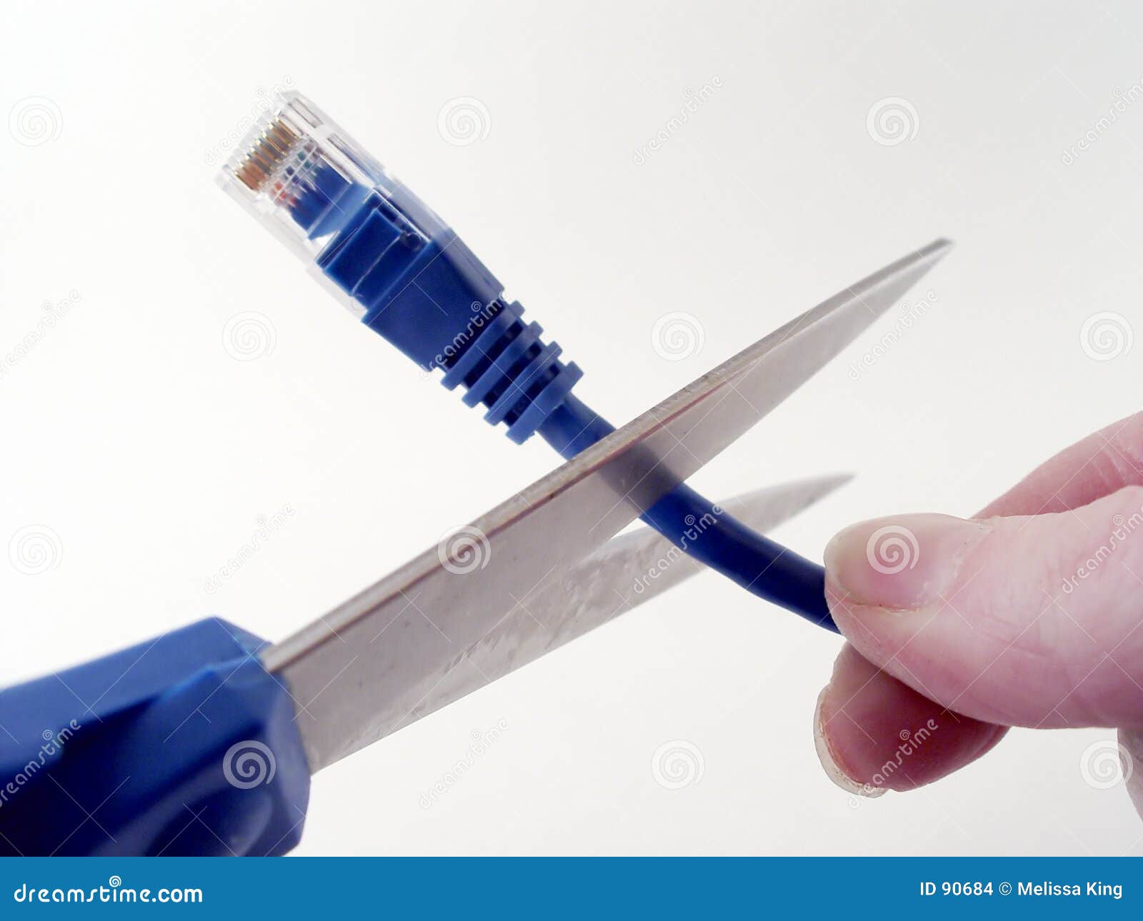 Cut the Connection stock photo. Image of cable, connections - 90684