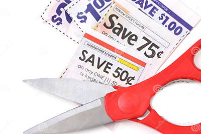 Cut Coupons stock image. Image of white, grocery, saving - 21026779