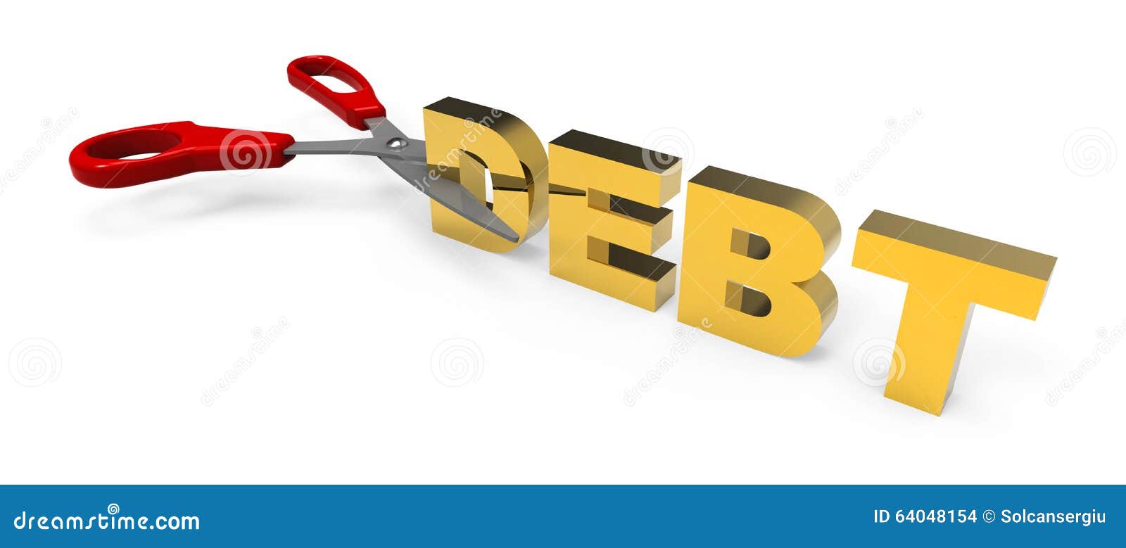 Cut Debt stock illustration. Illustration of loans, lower - 64048154