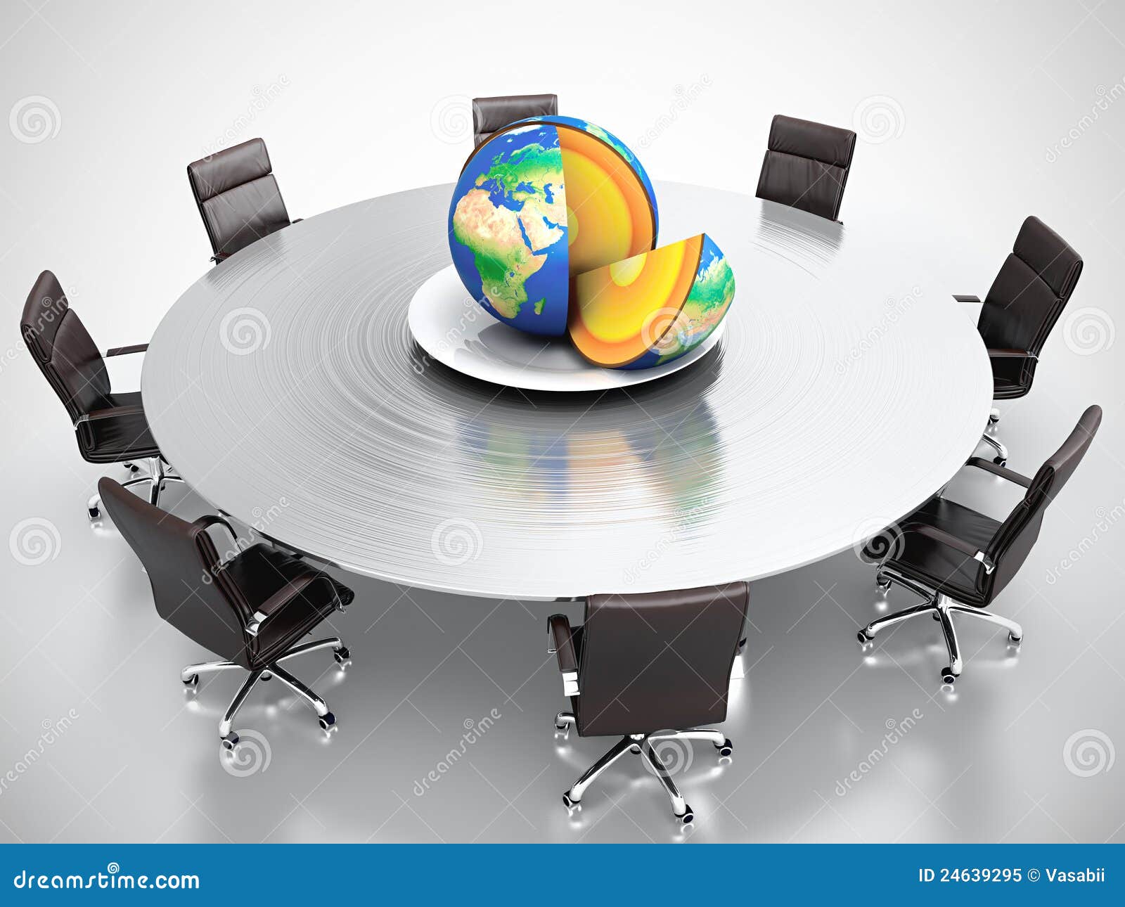 Cut Earth stock illustration. Illustration of earth, abstract - 24639295