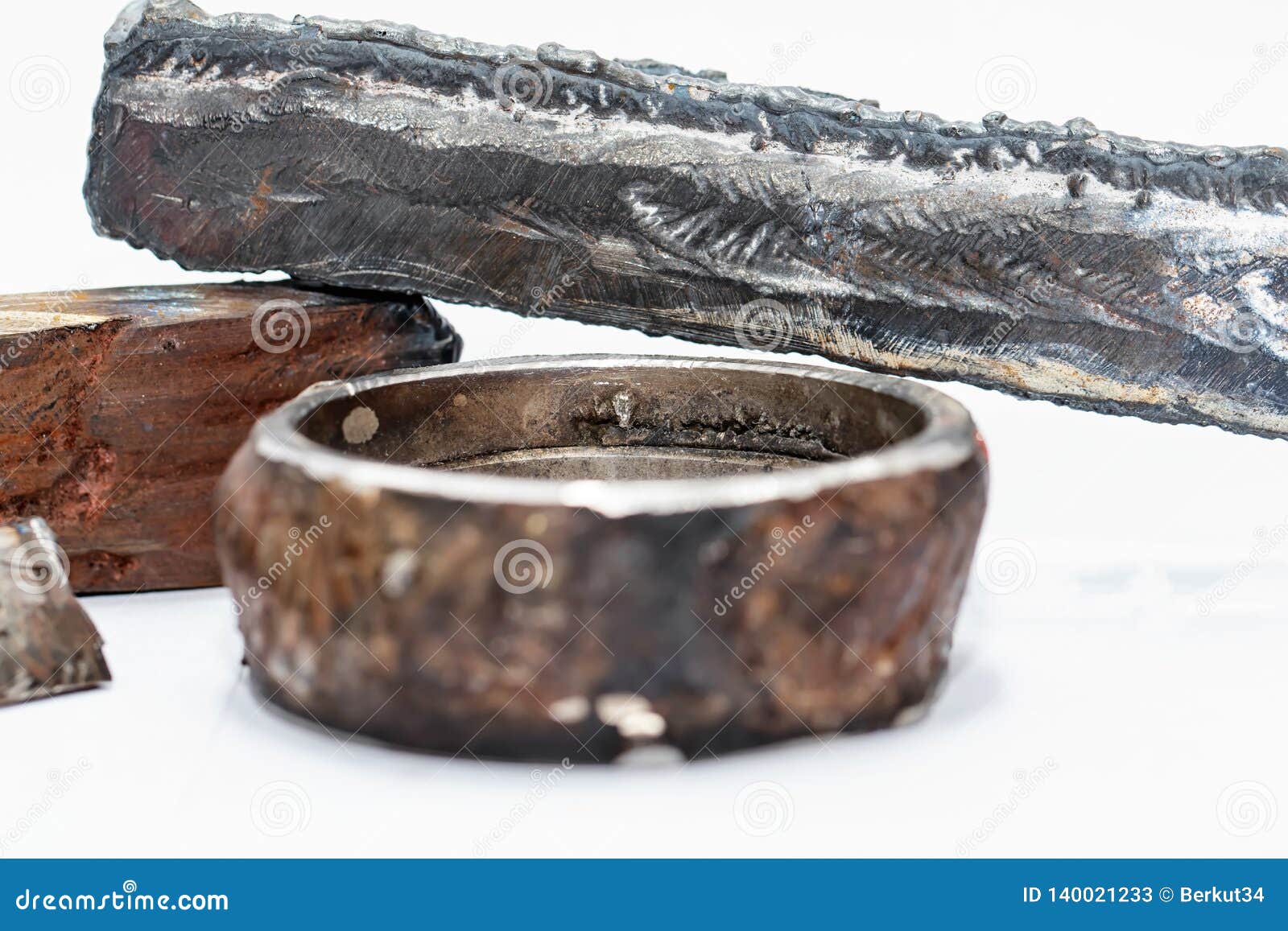 Samples of Defective Welds with Different Types of Defects Stock Image ...