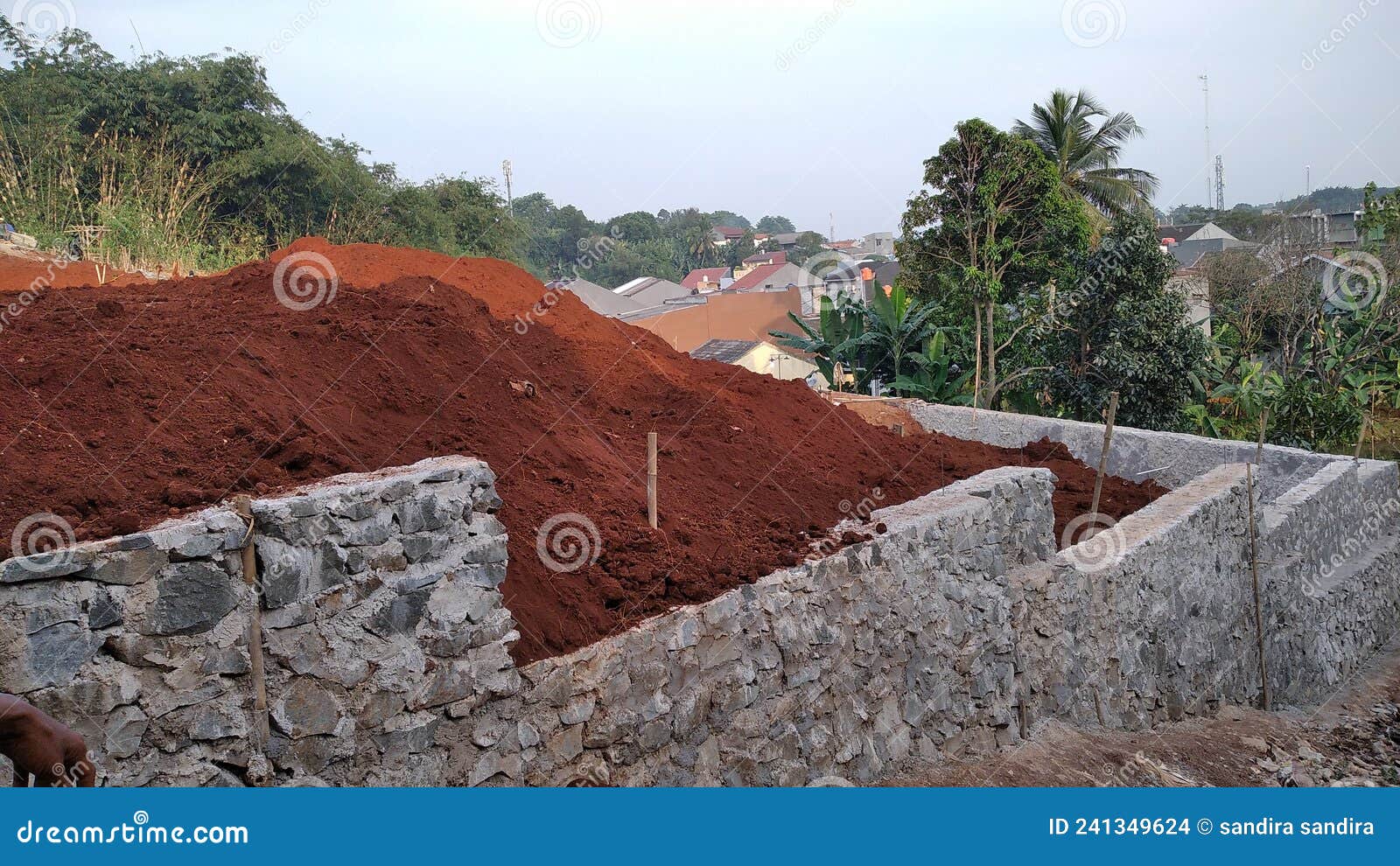 Cut and Fill Land for Civil Construction Stock Photo - Image of terrain ...
