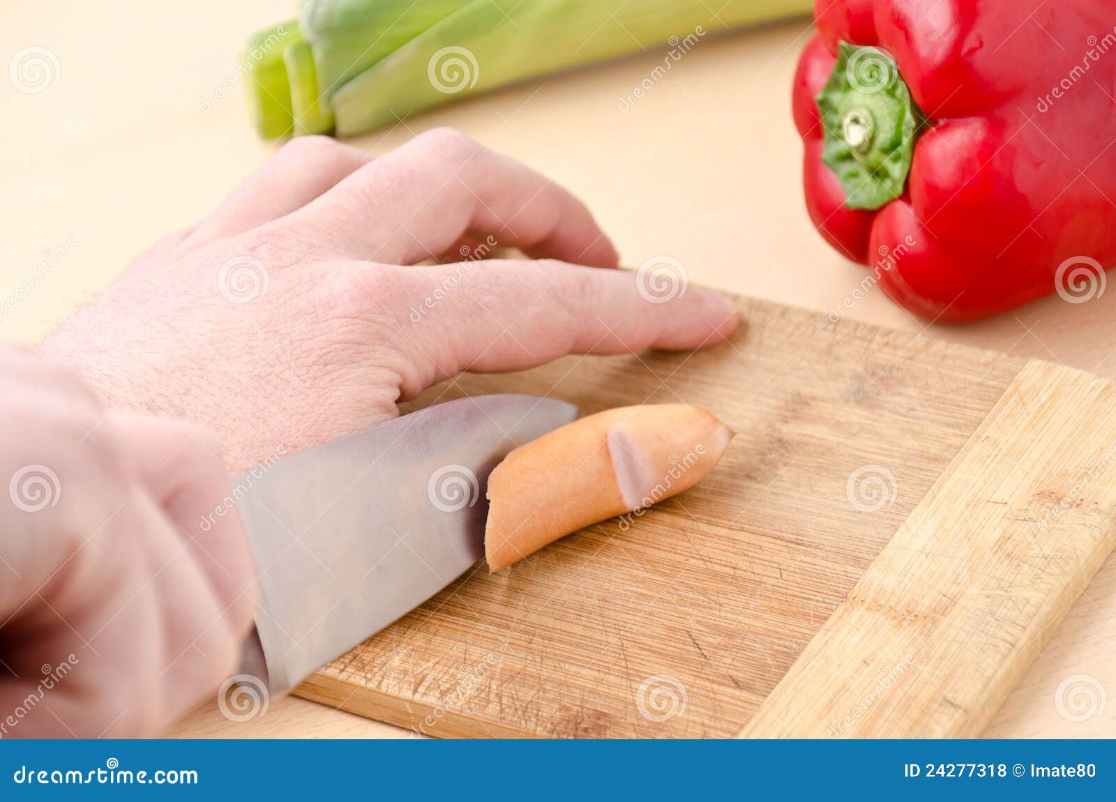 Cut in the finger stock photo. Image of lunch, cook, healthy - 24277318
