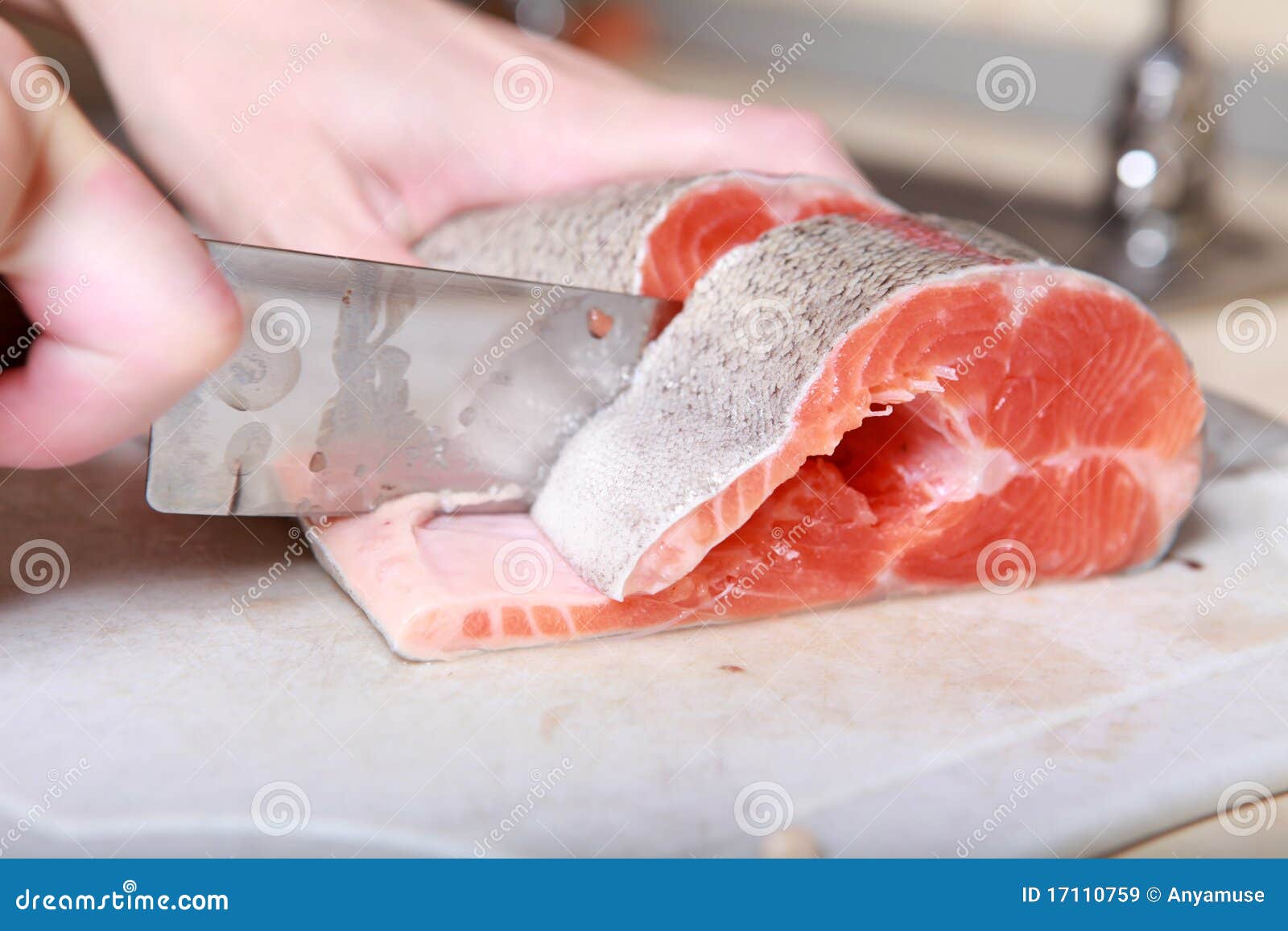Cut fish stock image. Image of animals, healthy, life - 17110759