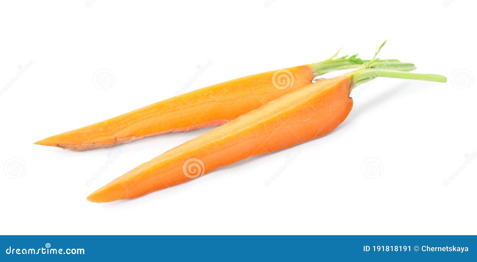 Cut Fresh Ripe Carrot Isolated Stock Image - Image of diet, healthy ...