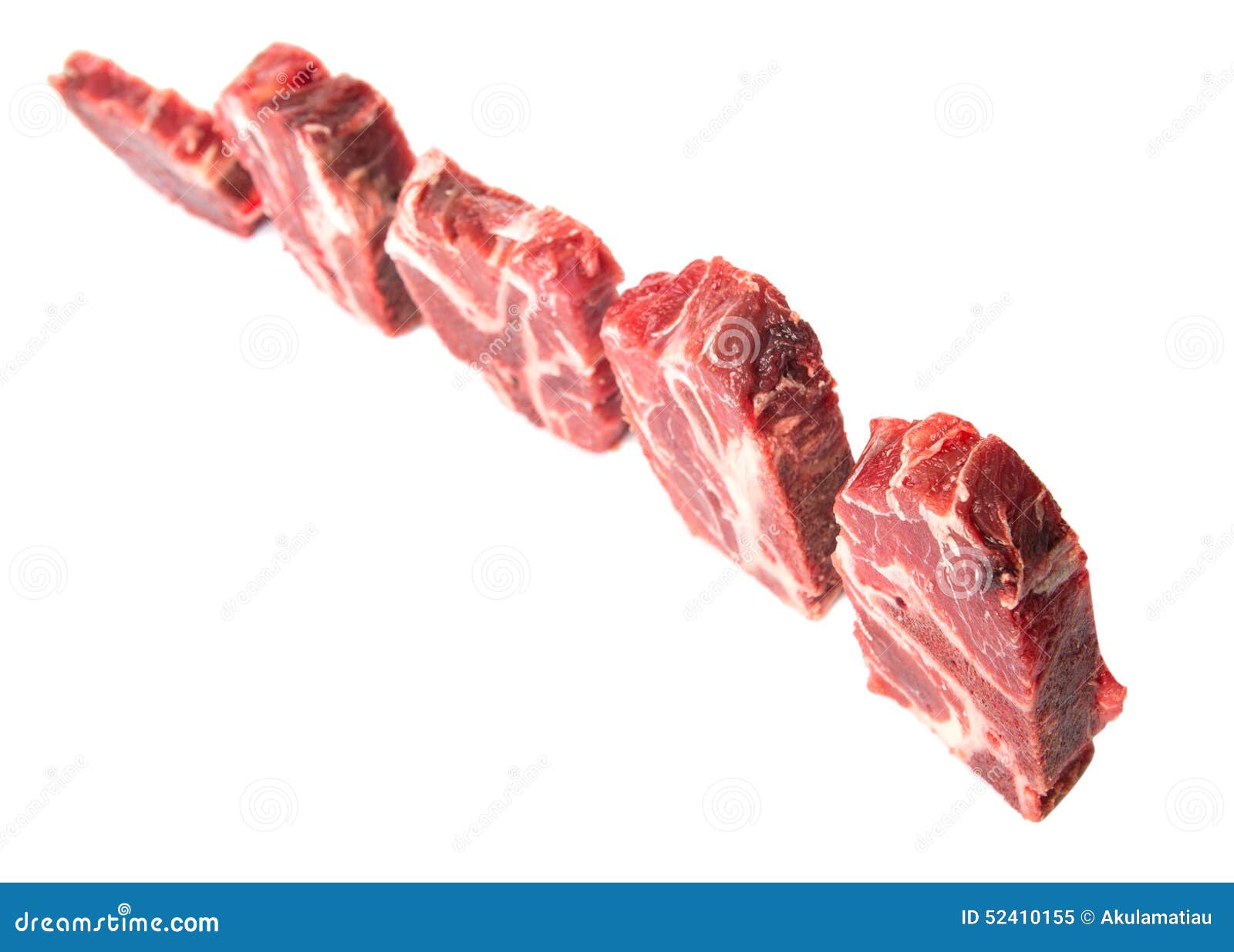 Cut Frozen Beef Meat Chunk V Stock Image - Image of steak, barbecue ...