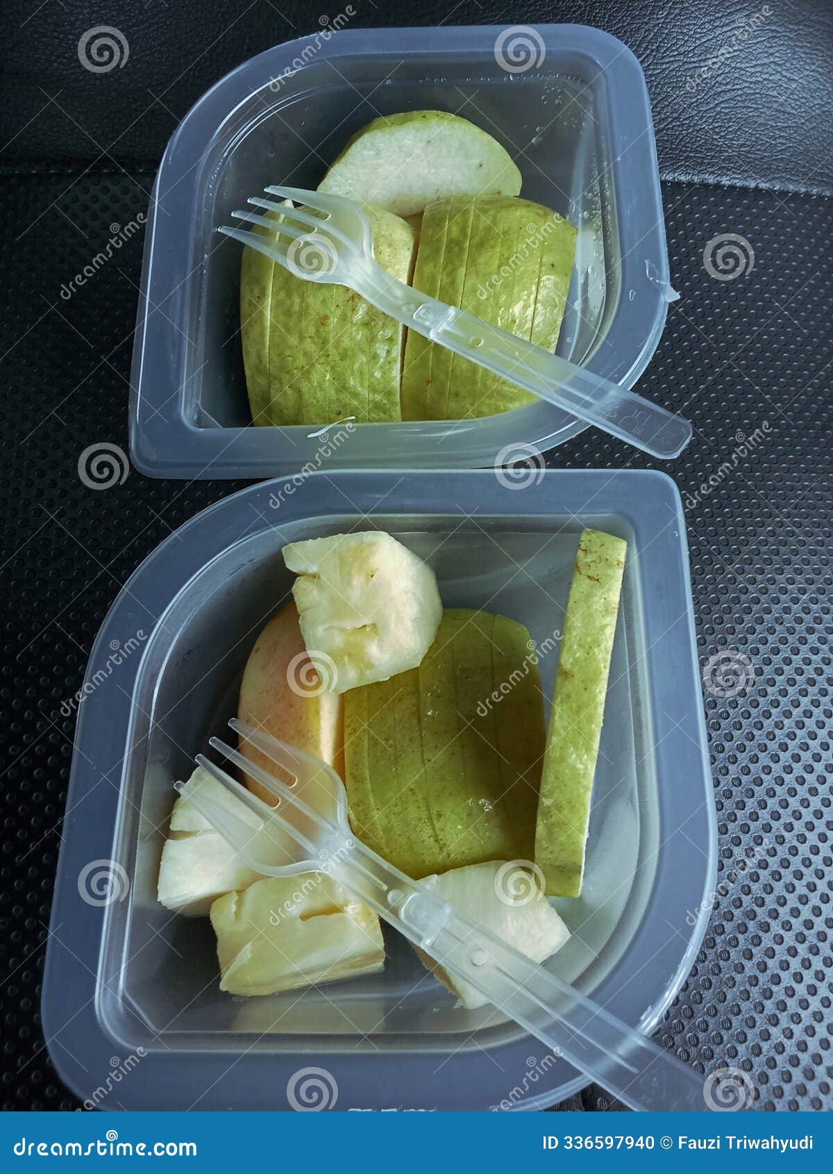 Cut Fruit Served in a Plastic Container Stock Photo - Image of plant ...