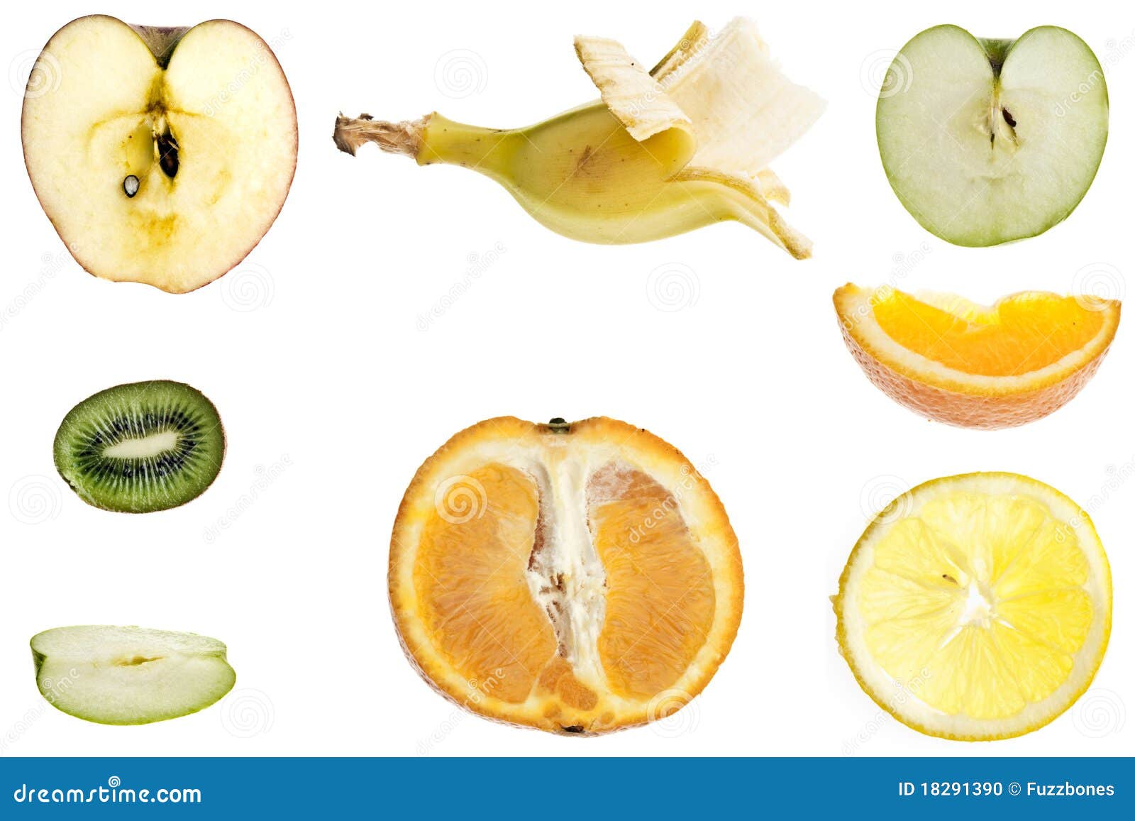 Cut fruits collage stock photo. Image of piece, group - 18291390