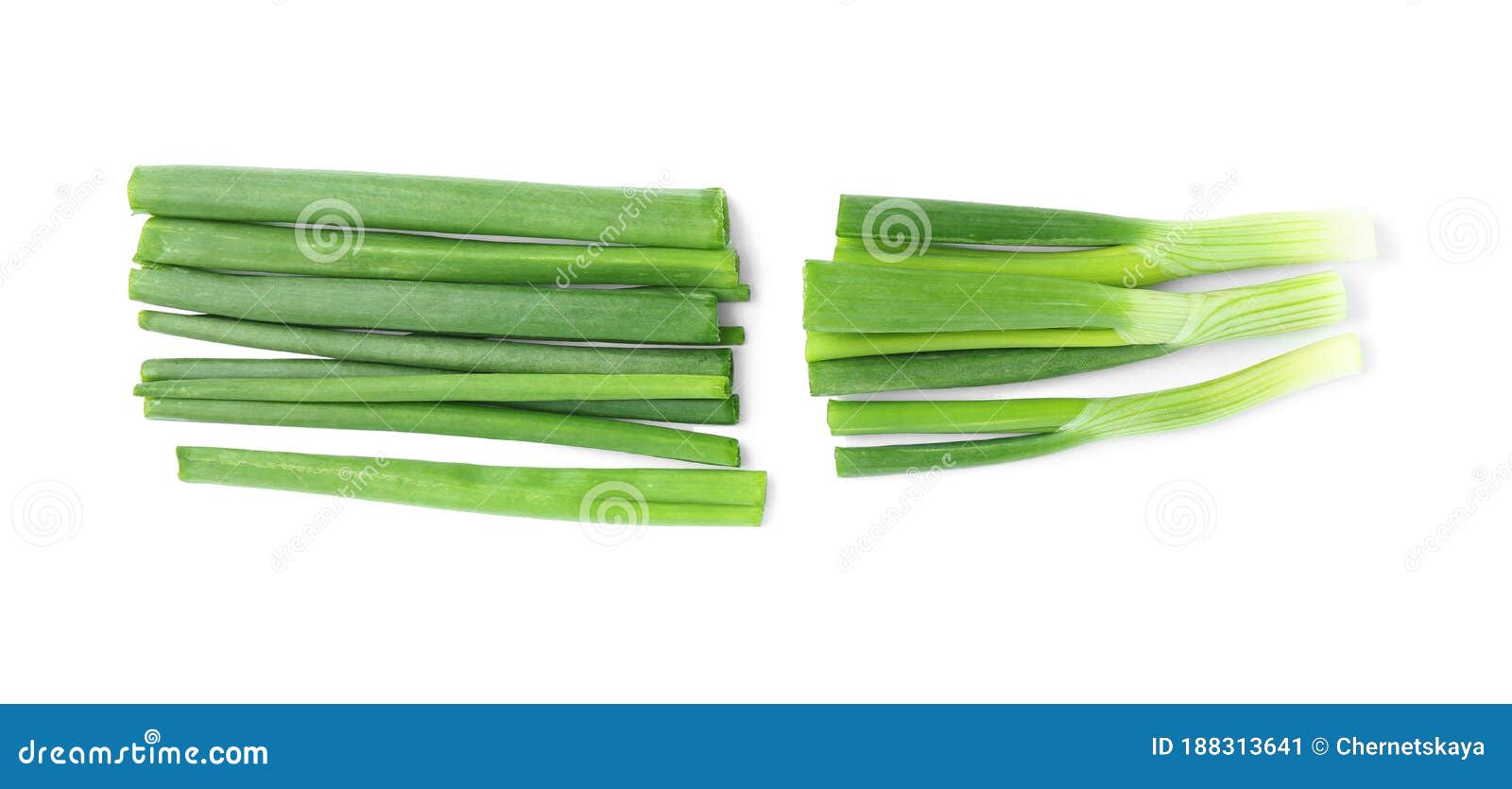 Cut Green Spring Onion Isolated on White Stock Image - Image of object ...