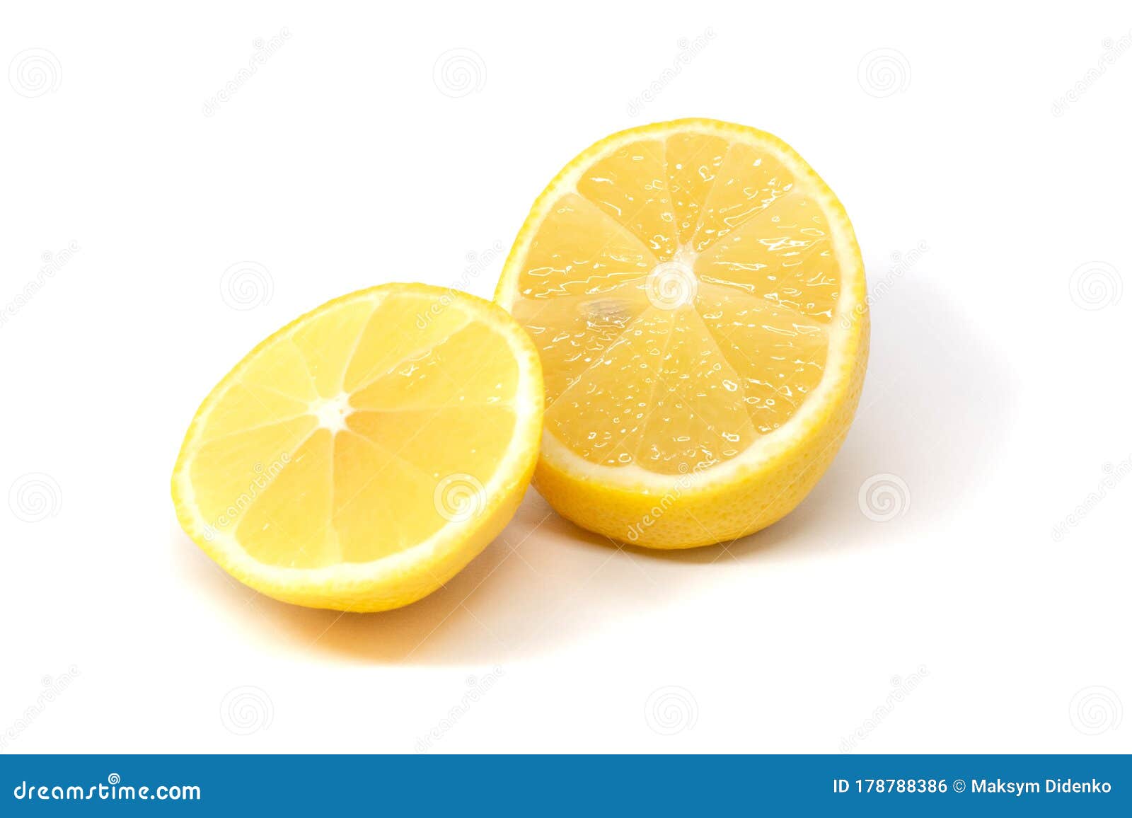 Cut Half Lemon Isolate on White Stock Photo - Image of food, perfect ...