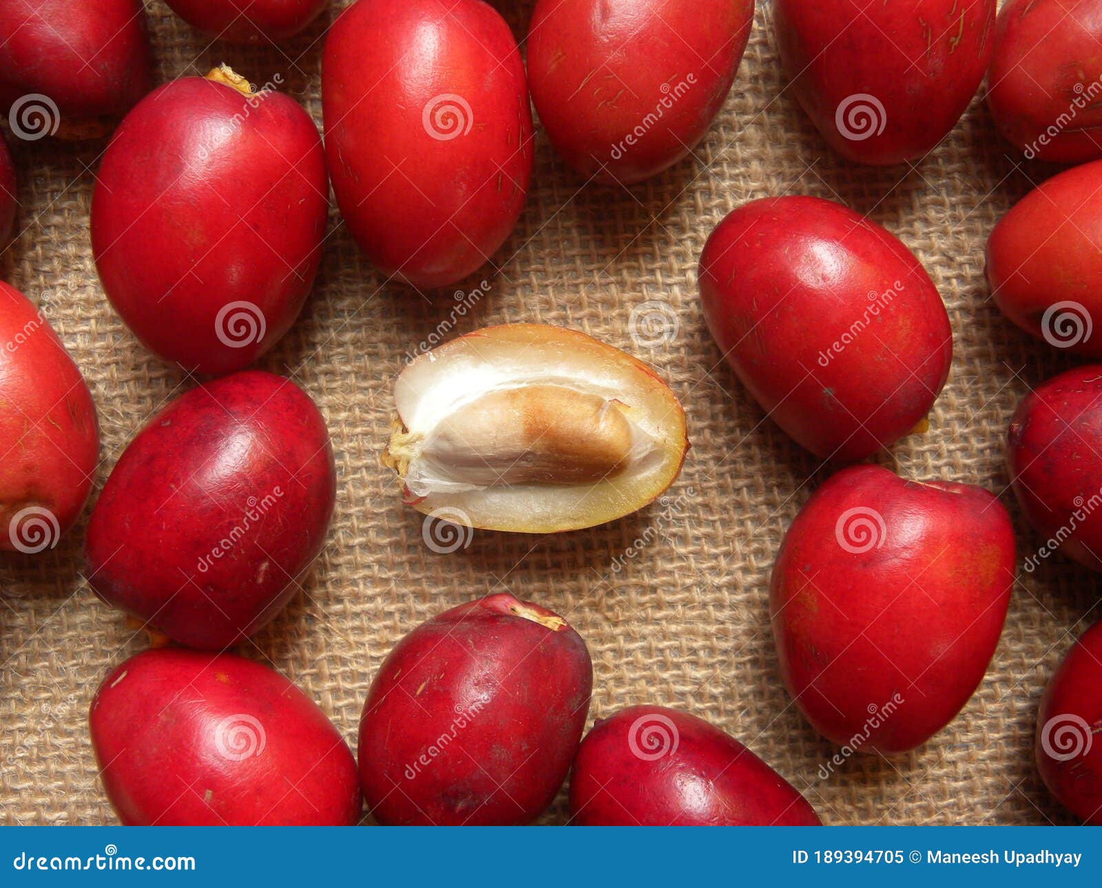 Cut half of Date stock image. Image of date, bunch, food - 189394705