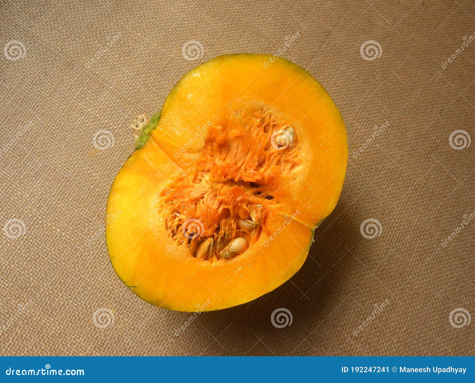 Cut half of Pumpkin stock image. Image of healthy, natural - 192247241