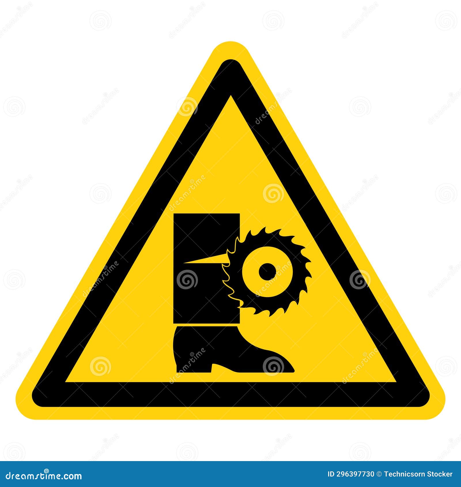 Cut Hazard Leg Symbol Sign, Vector Illustration, Isolate on White ...