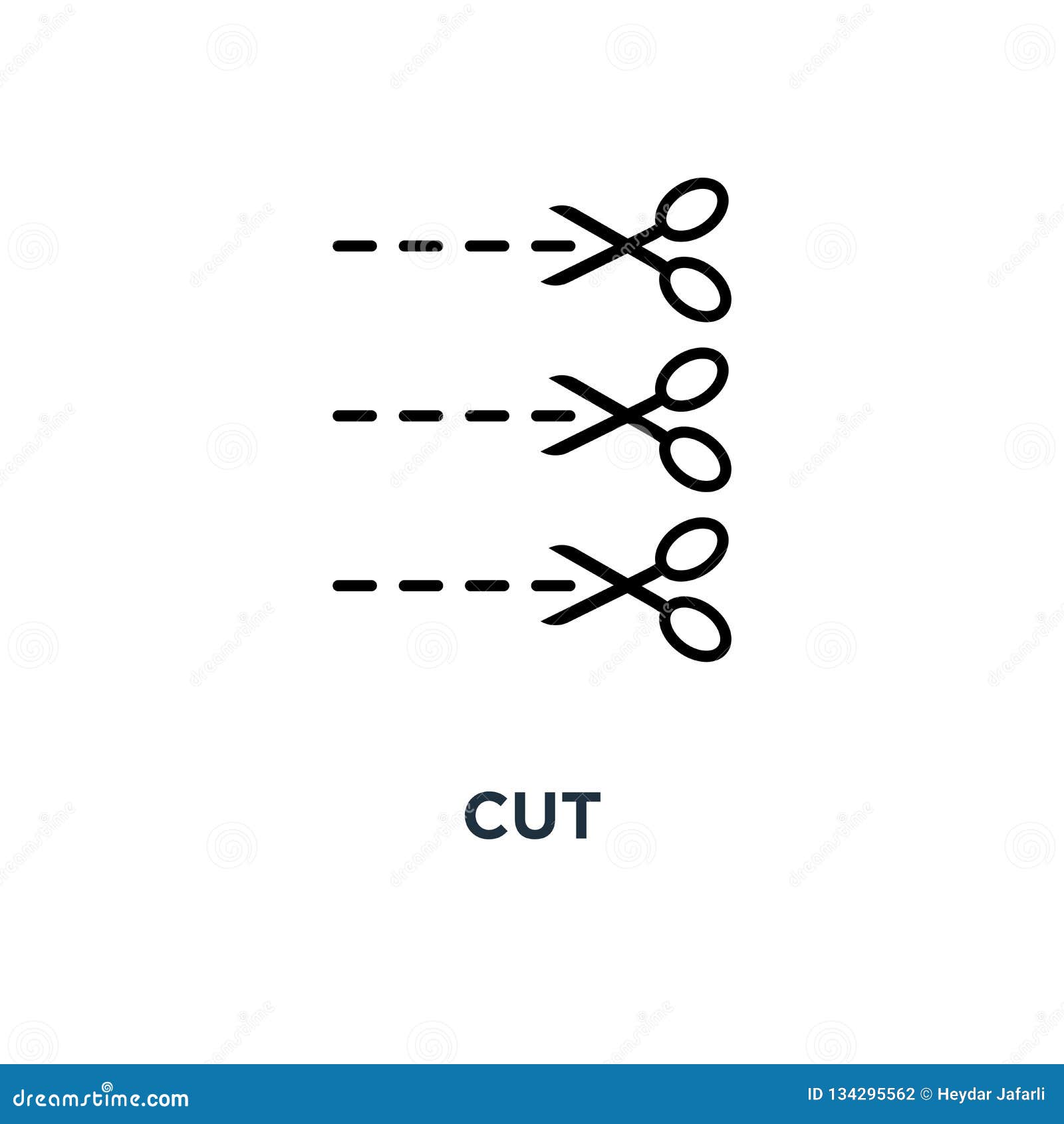 Cut Icon. Simple Element Illustration Stock Vector - Illustration of ...