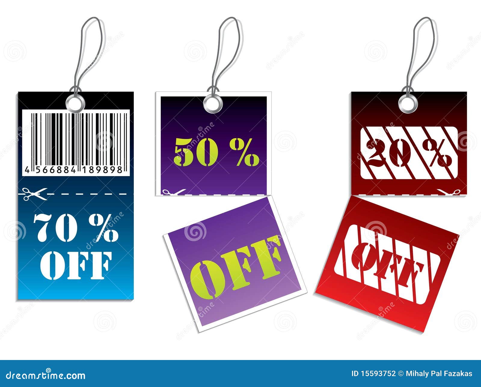 Cut labels stock vector. Illustration of abstract, season - 15593752