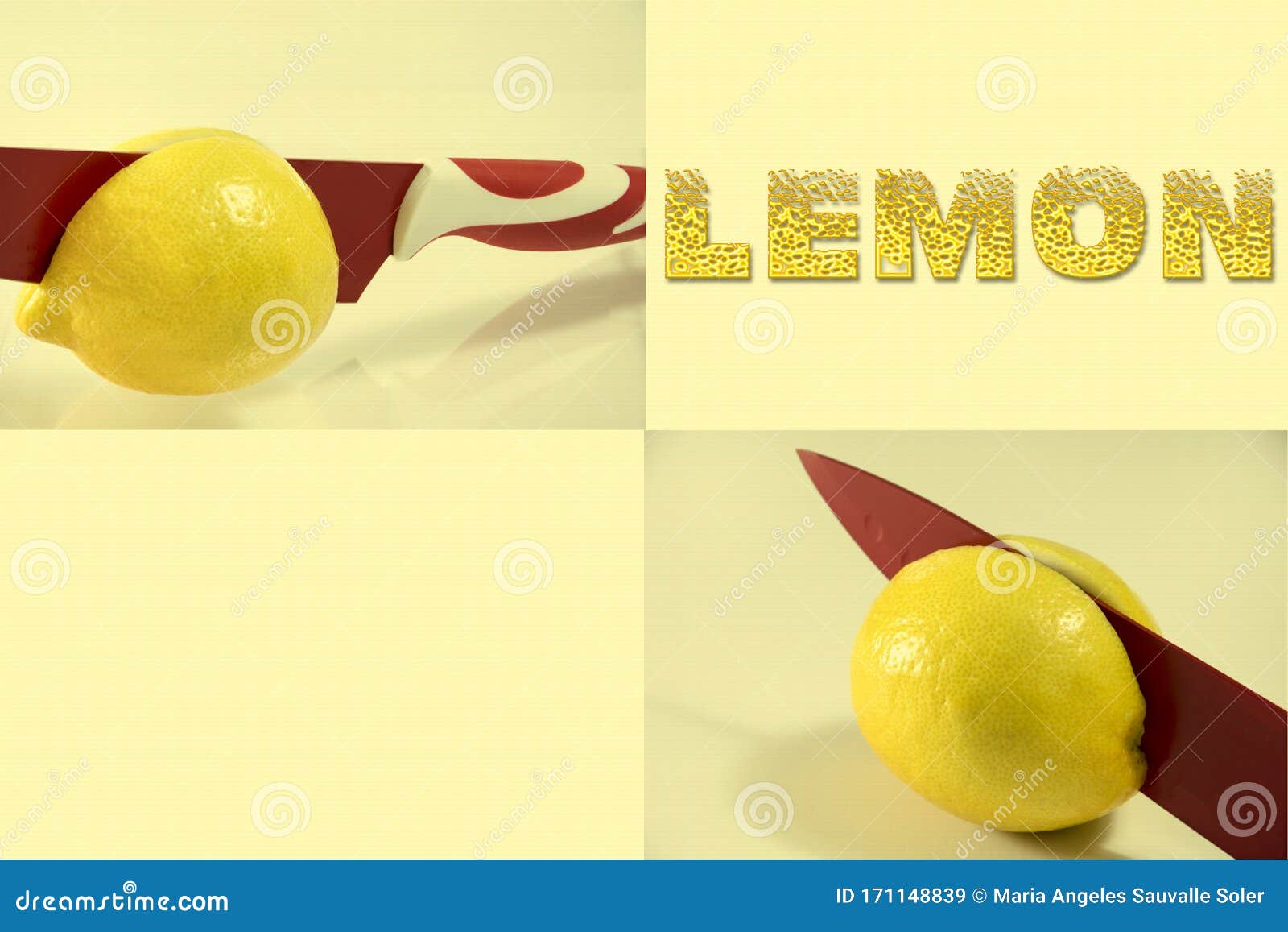 Cut through a lemon. stock image. Image of fruit, healing - 171148839