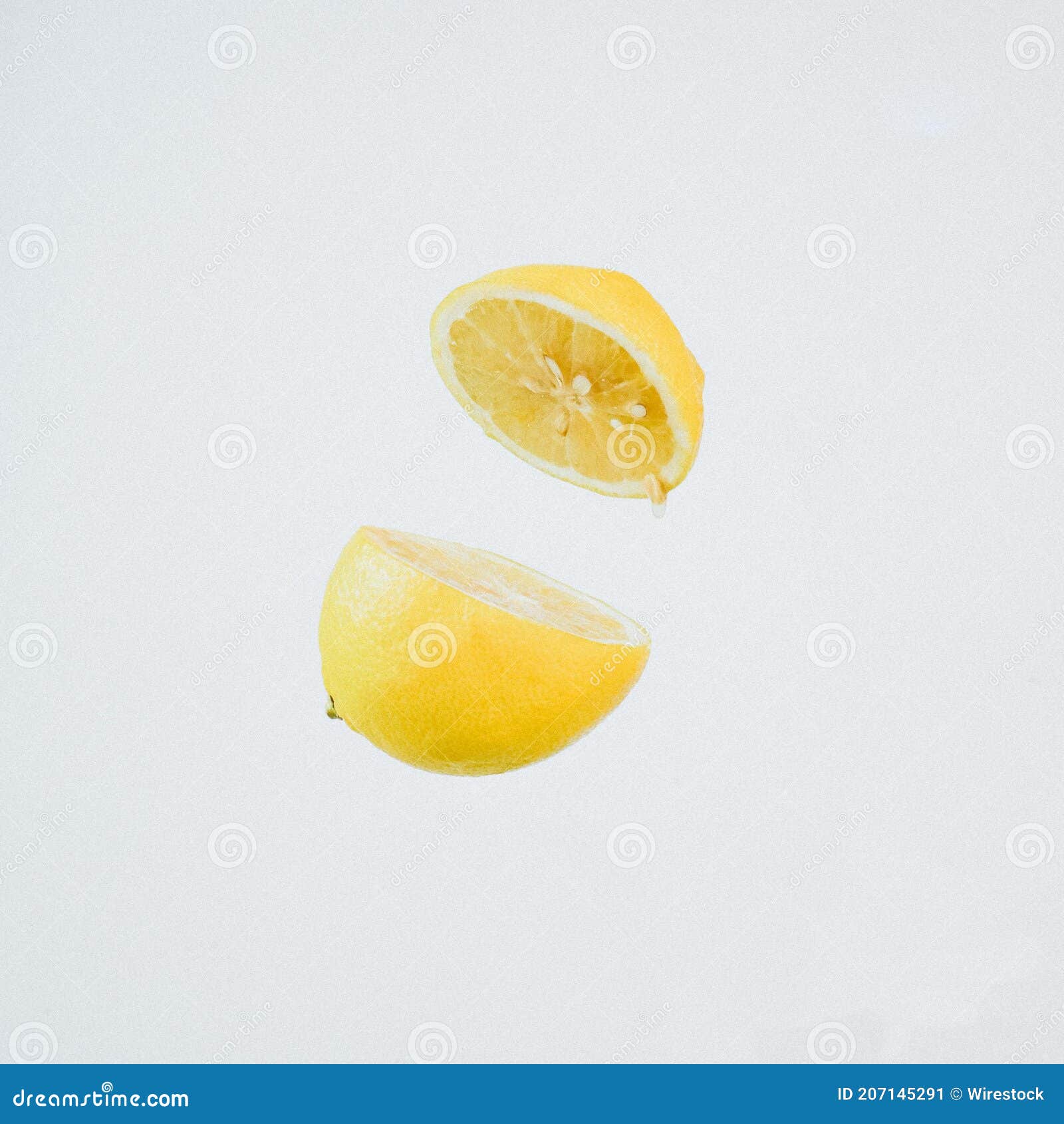 Cut Lemon Slices Isolated on a White Background Stock Image - Image of ...
