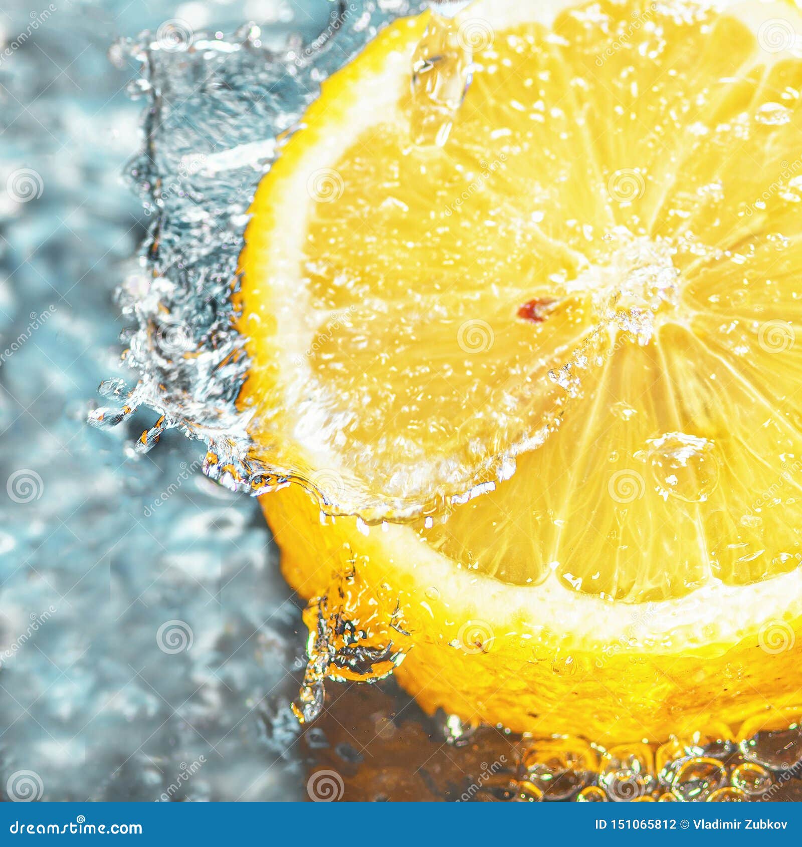 Cut Lemon Under Running Water Stock Photo - Image of sour, water: 151065812