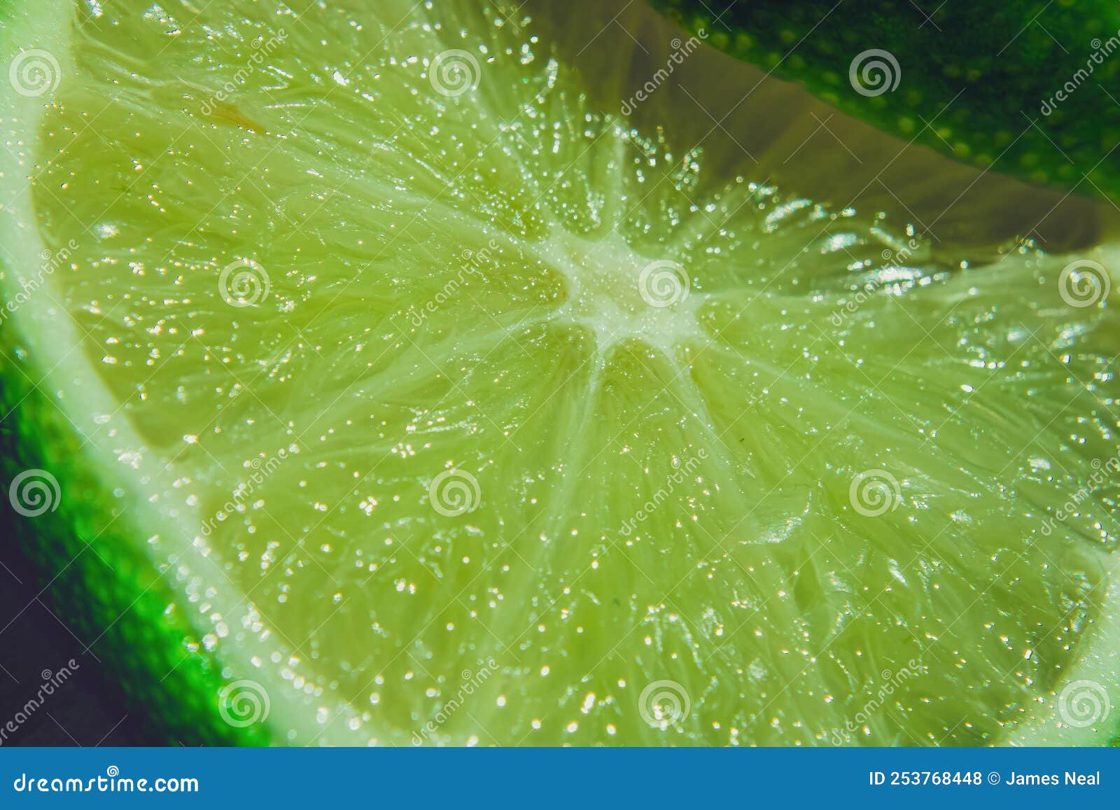 A cut lime close-up stock photo. Image of food, vibrant - 253768448