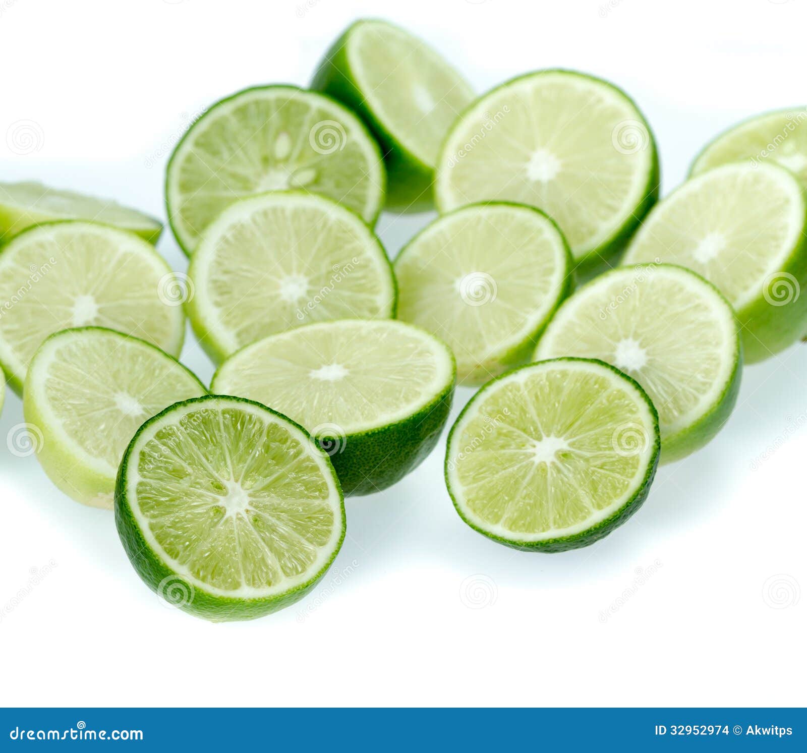 Cut limes stock photo. Image of healthy, fruits, vitamin - 32952974
