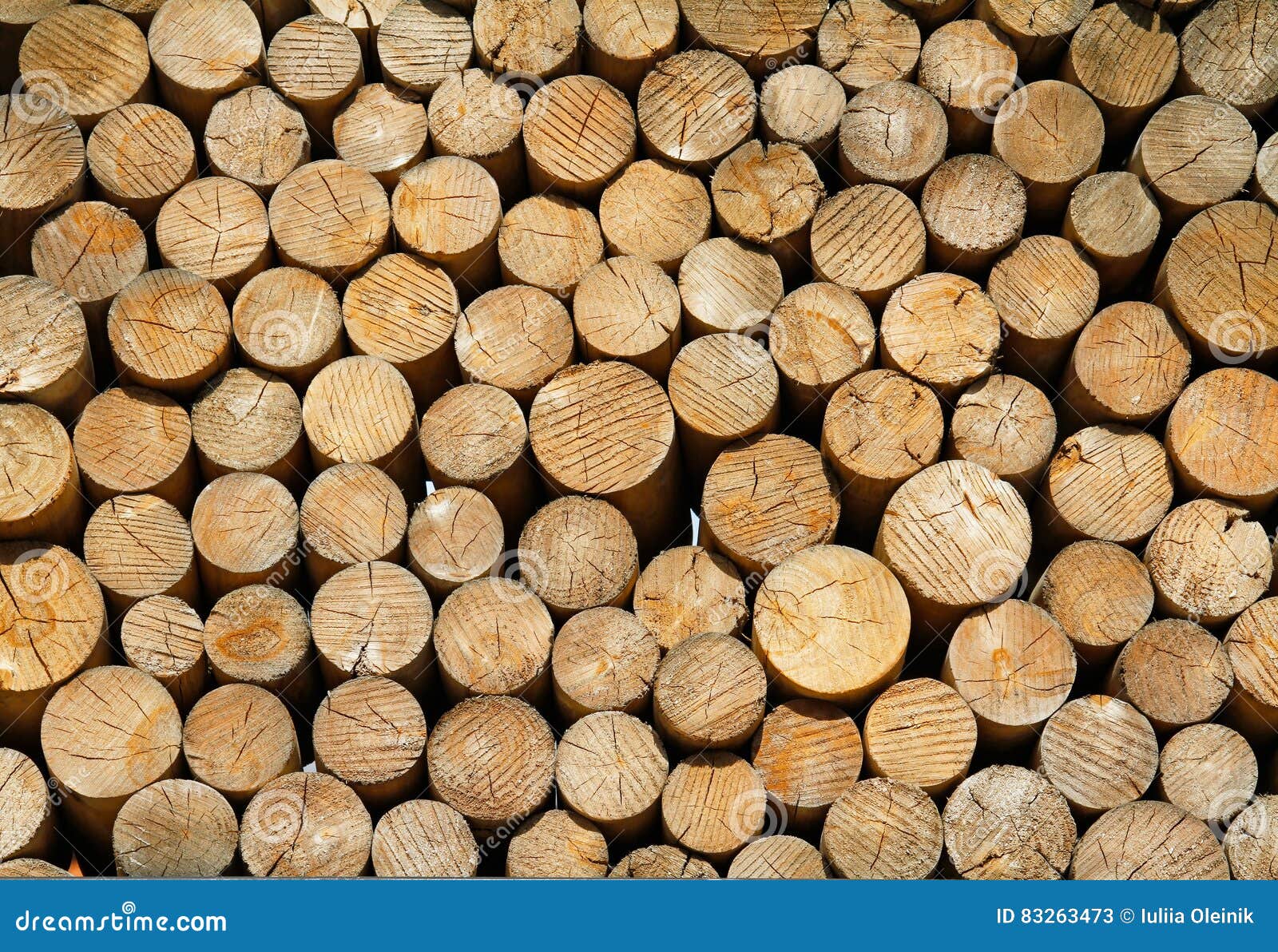 Cut logs stock image. Image of firewood, construction - 83263473