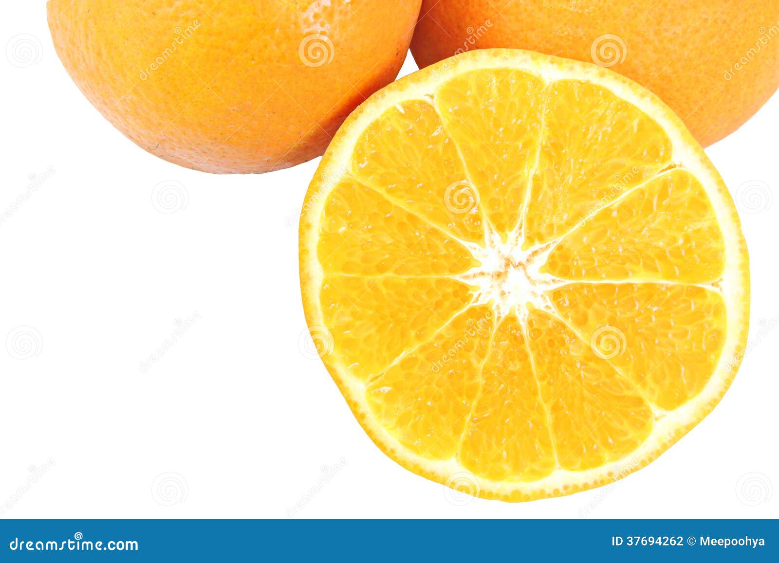 Cut Mandarin Orange. stock photo. Image of peel, object - 37694262