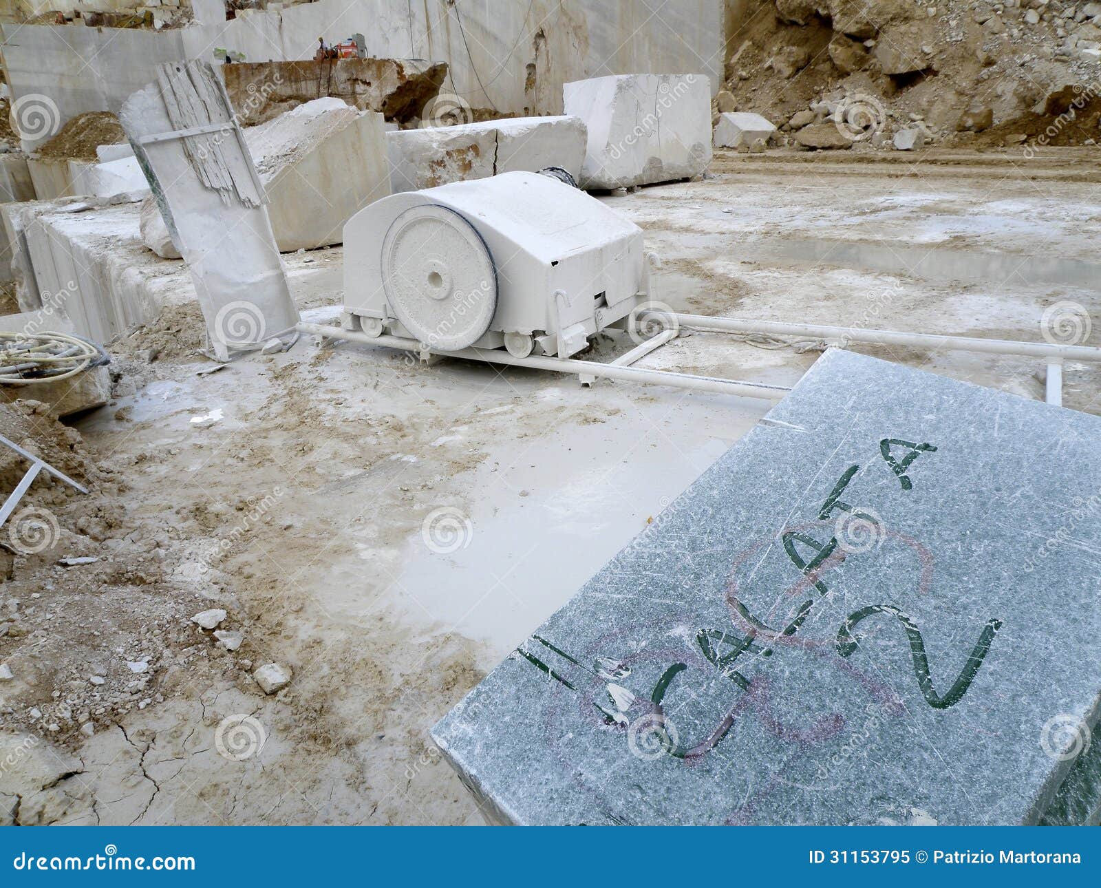 Cut marble stock image. Image of sardinia, mineral, quarry - 31153795