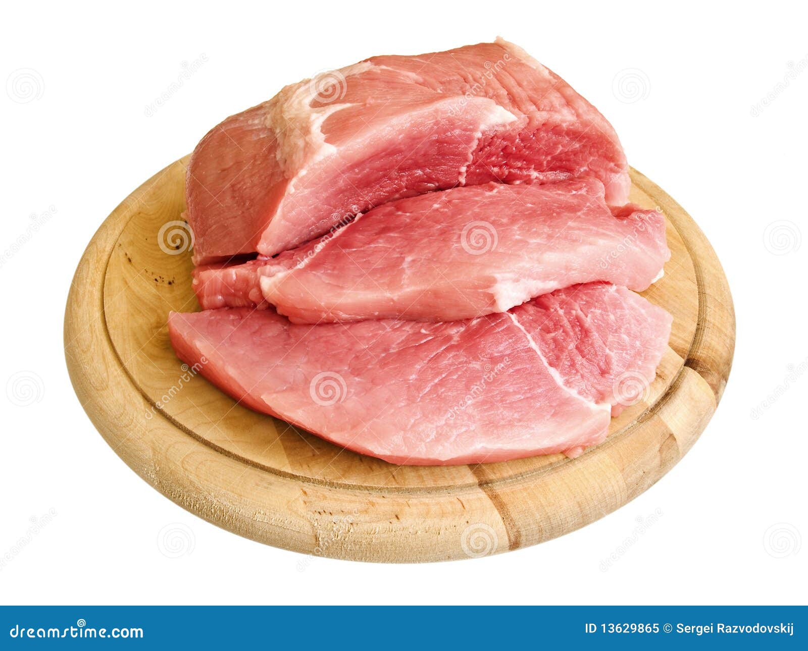 Cut meat stock image. Image of edible, board, nutrition - 13629865