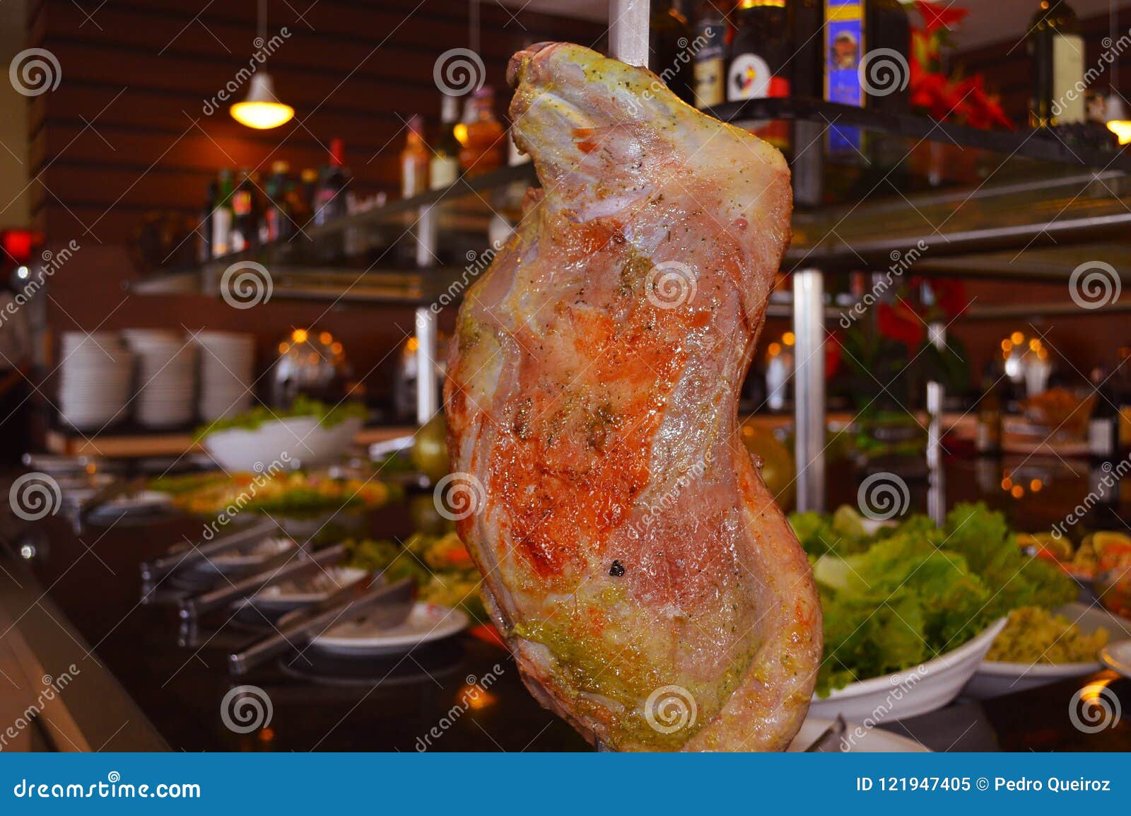 Cut of Meat and Complete Buffet Stock Image - Image of rich, roasted ...