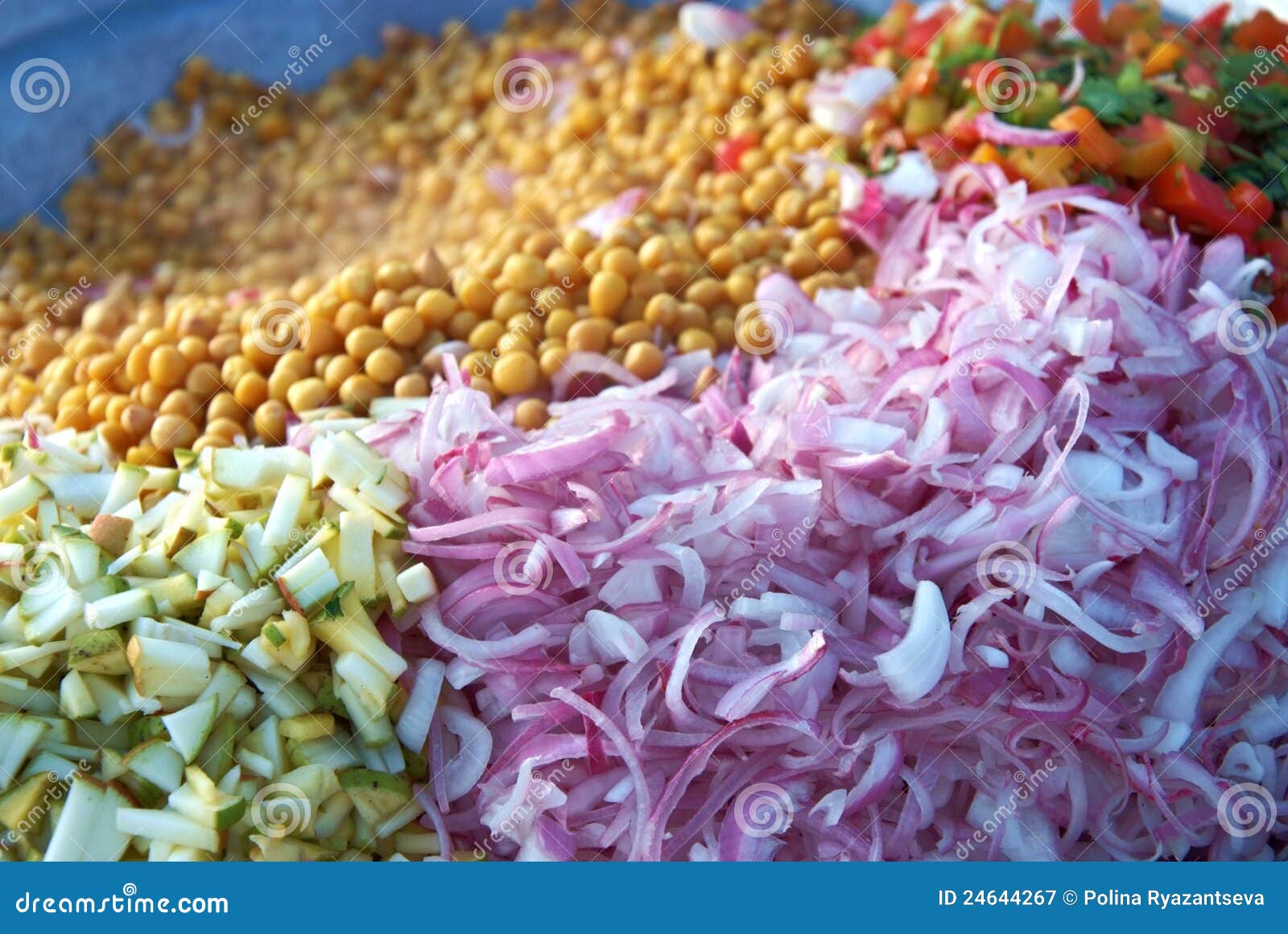 Cut mixed vegetables stock image. Image of dieting, eating - 24644267
