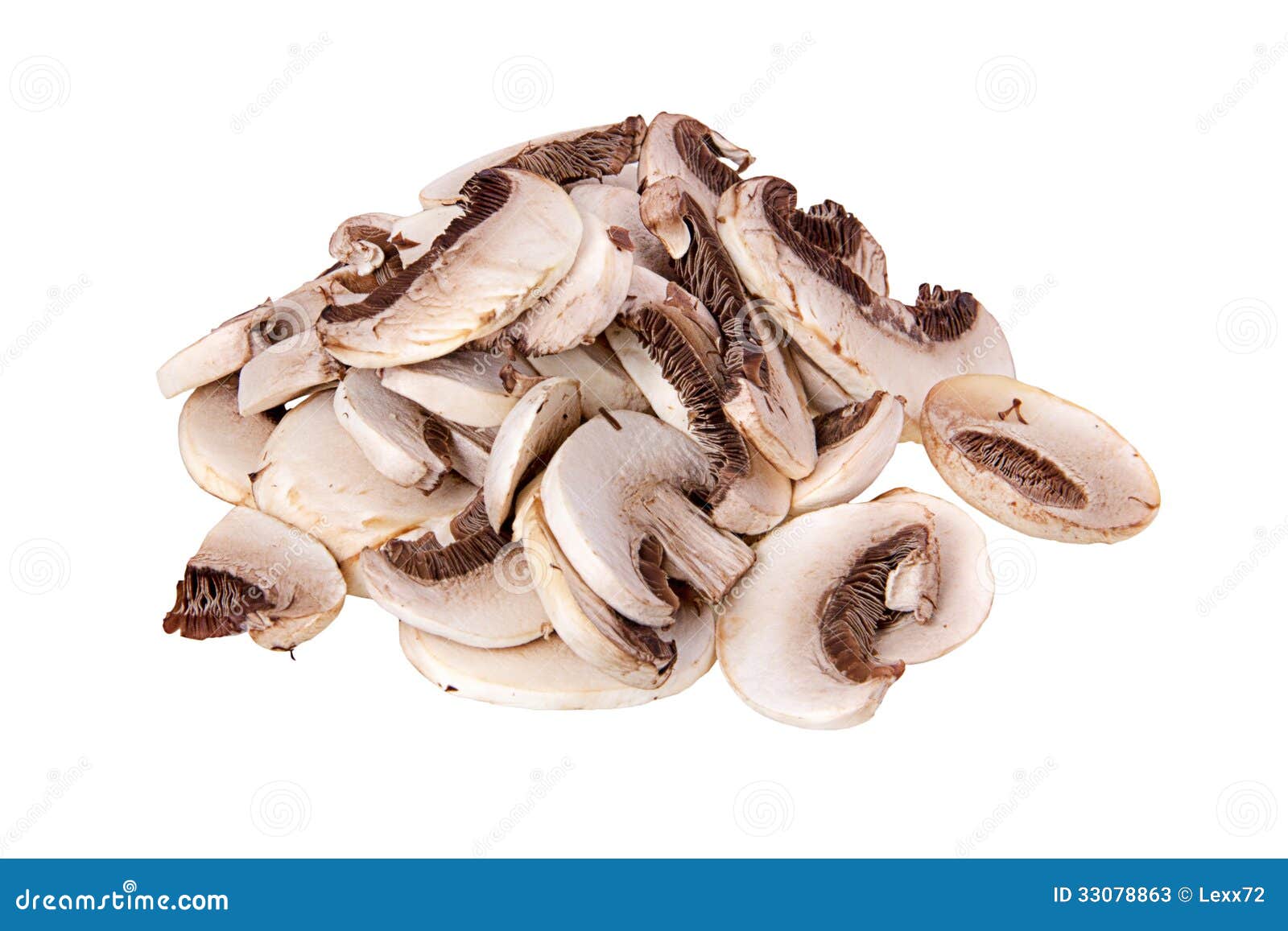 The cut mushroom stock image. Image of slice, studio - 33078863