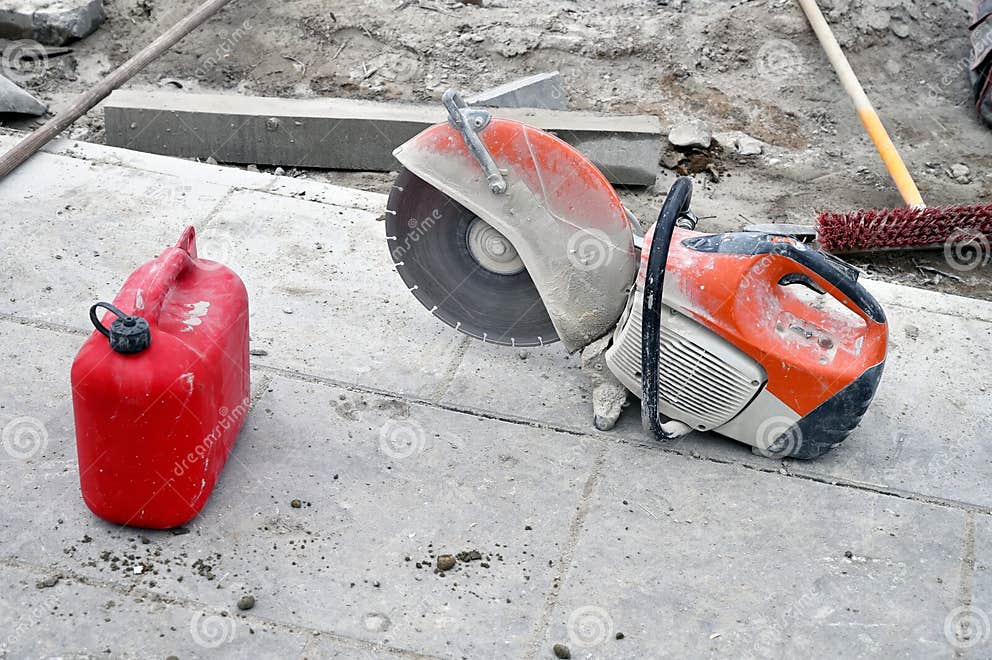 Cut-off machine power tool stock image. Image of boremachine - 312082145