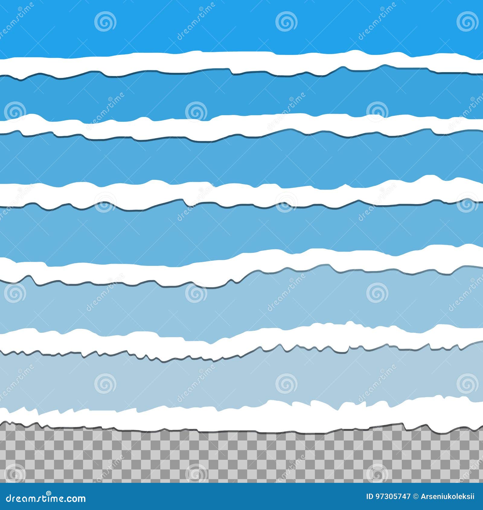 Cut off paper edges stock vector. Illustration of blank - 97305747