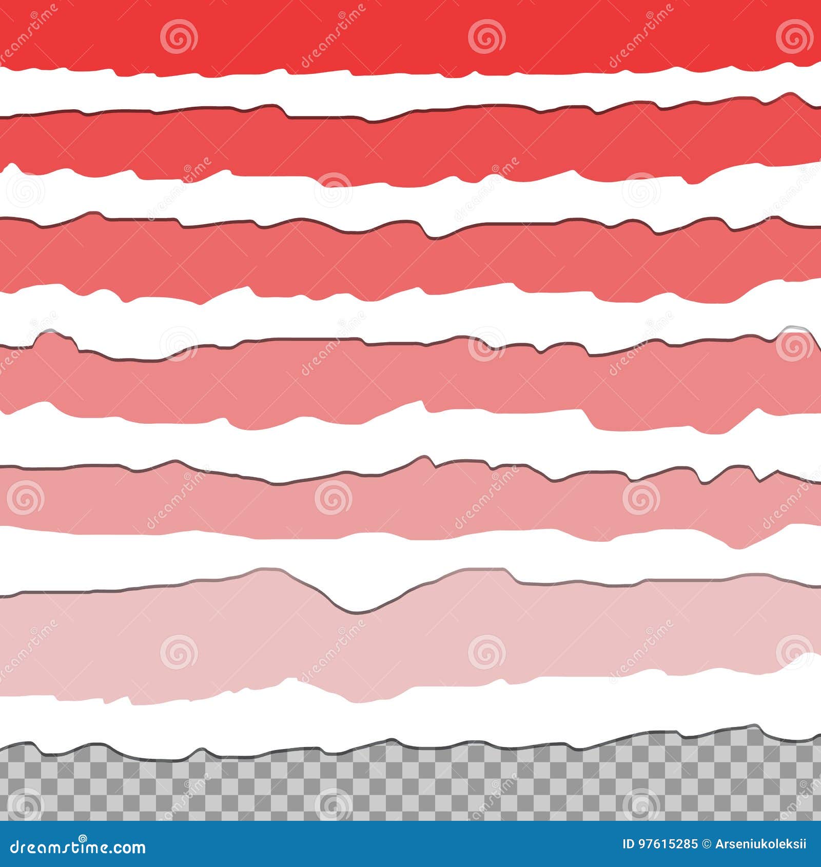 Cut off paper edges stock vector. Illustration of border - 97615285