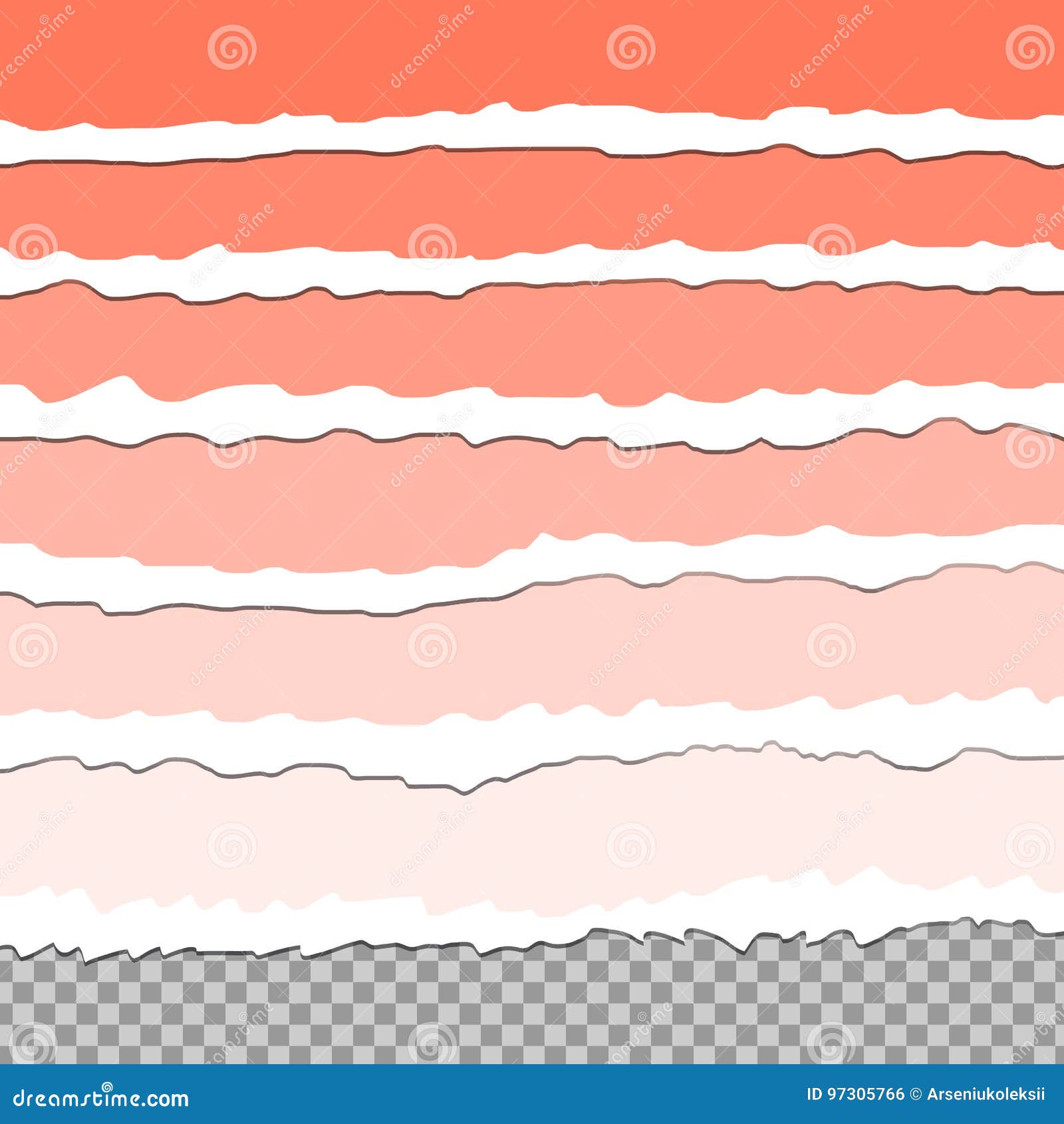 Cut off paper edges stock vector. Illustration of cardboard - 97305766