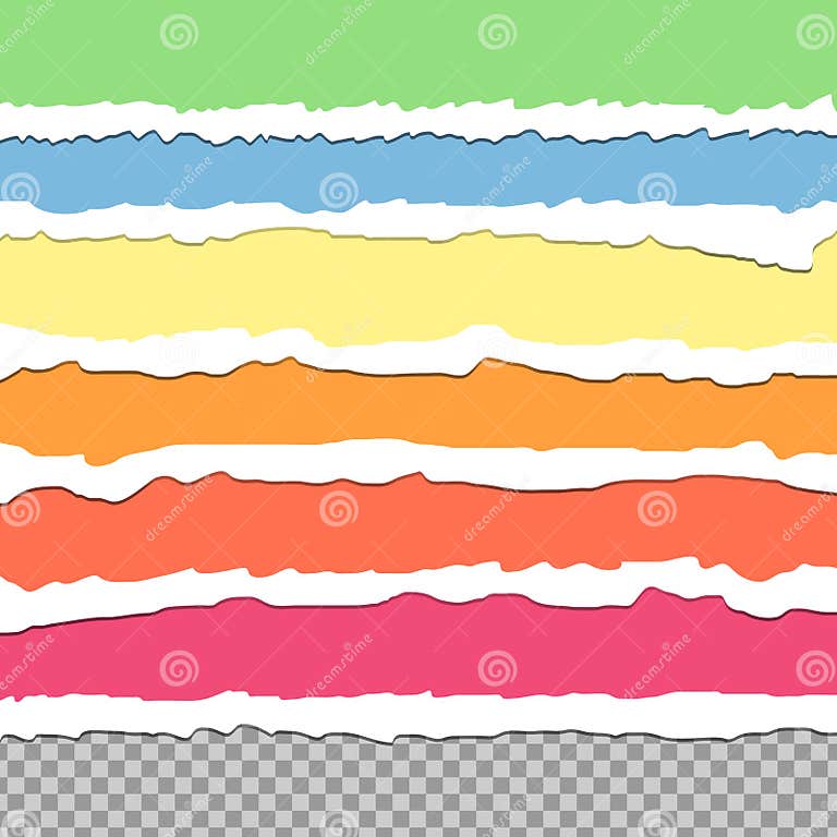 Cut off paper edges stock vector. Illustration of dividers - 96697463