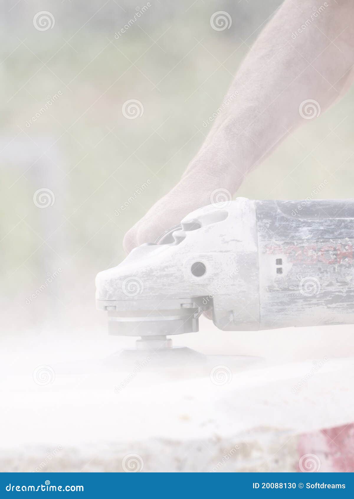 Cut-off saw work stock photo. Image of machinery, composite - 20088130
